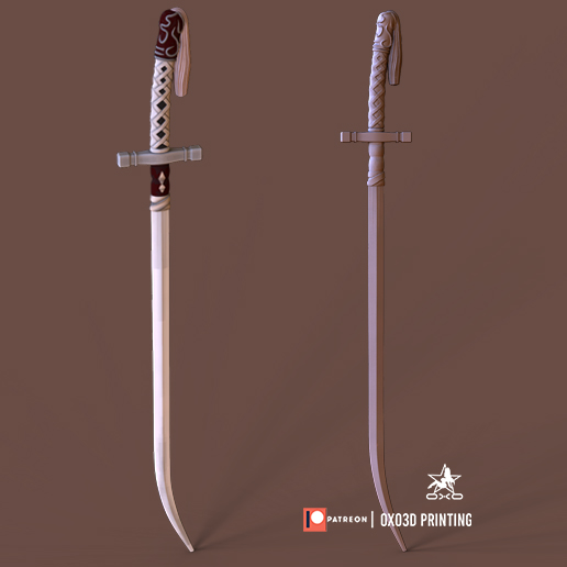 🗡️ NieR Automata A2 Sword cosplay・Free 3D File for 3D printing・Cults