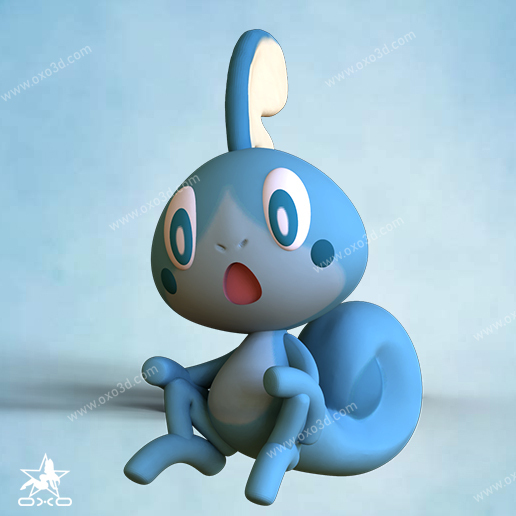Archivo STL gratis Pokemon Sobble 🐉 ・Modelo de impresión 3D para ...