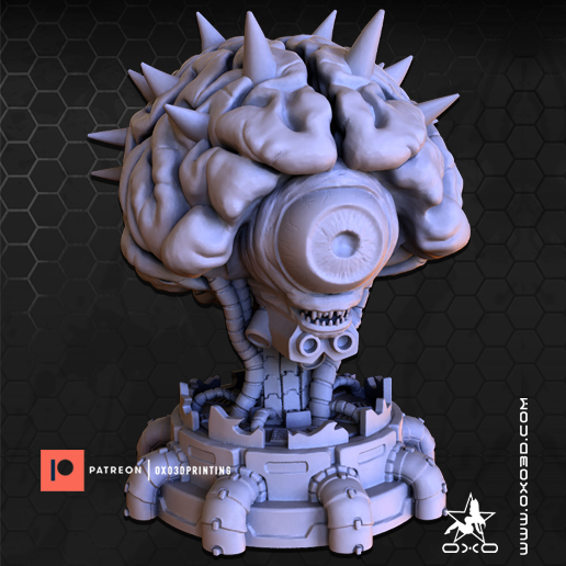 🧠 Metroid Mother Brain・ 3D File for 3D printing・Cults