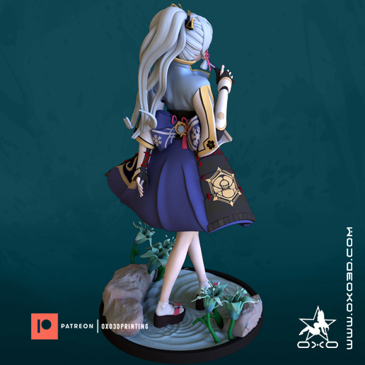 Arquivo grátis 3D Kamisato Ayaka Genshin Impact Collar Accesorio ...