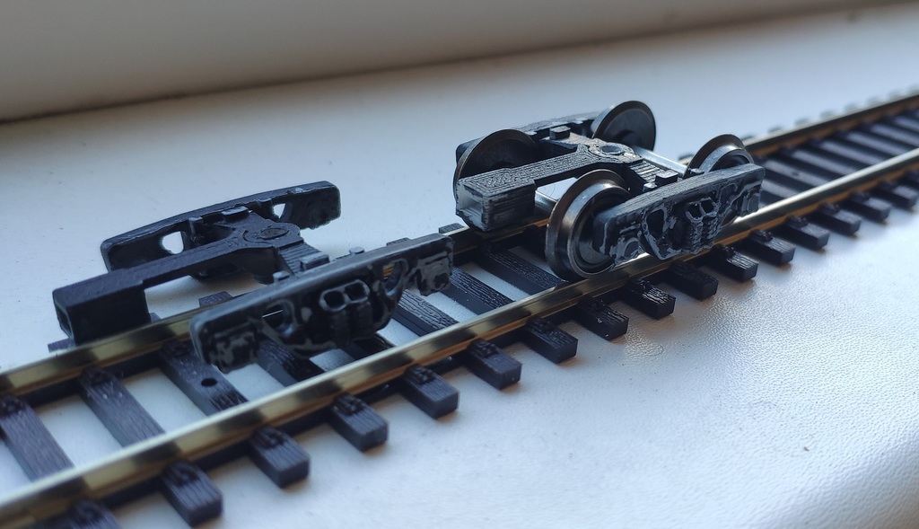 🚆 Train bogie model 18-100, HO scale・Free STL File for ・Cults
