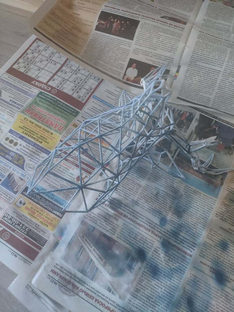 3D printing Wireframe deer head・Cults