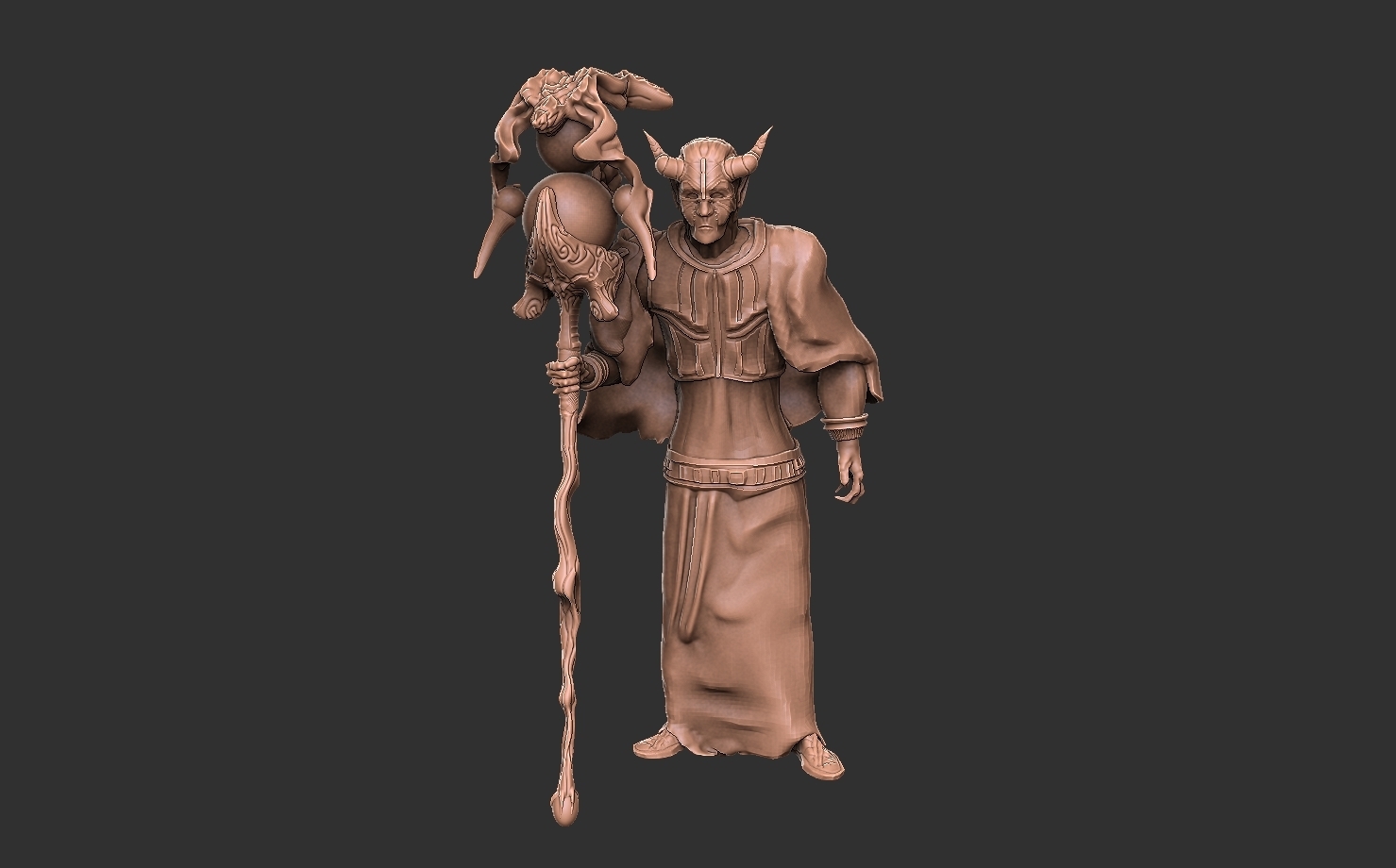 STL file Tiefling Warlock 🎲 (OBJ)・3D printing model to download・Cults