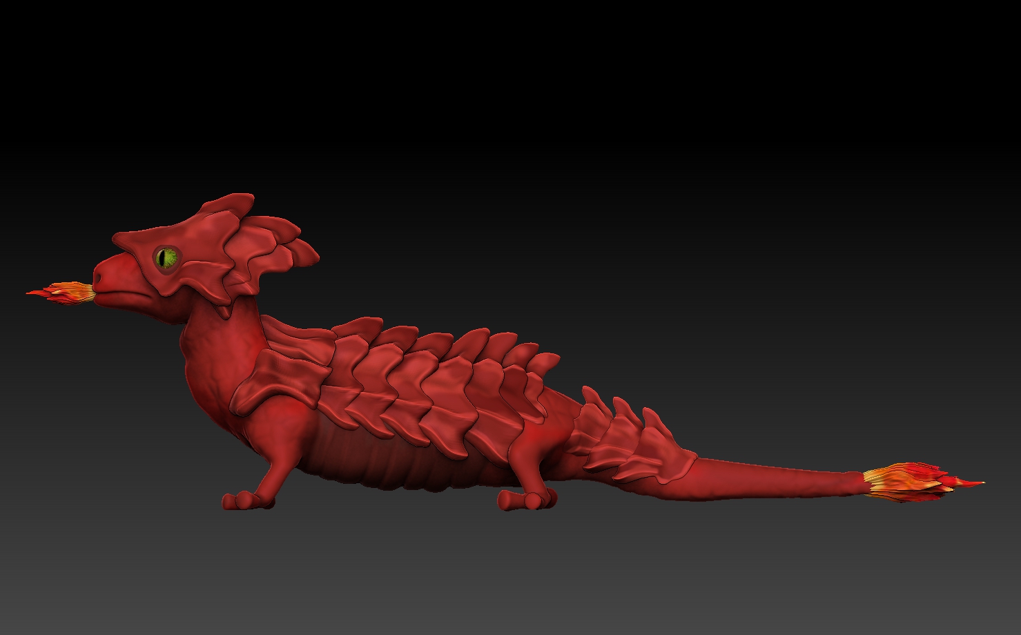 STL file Fire Gecko - Flame Lizard 🔥 (OBJ)・3D printer model to download ...
