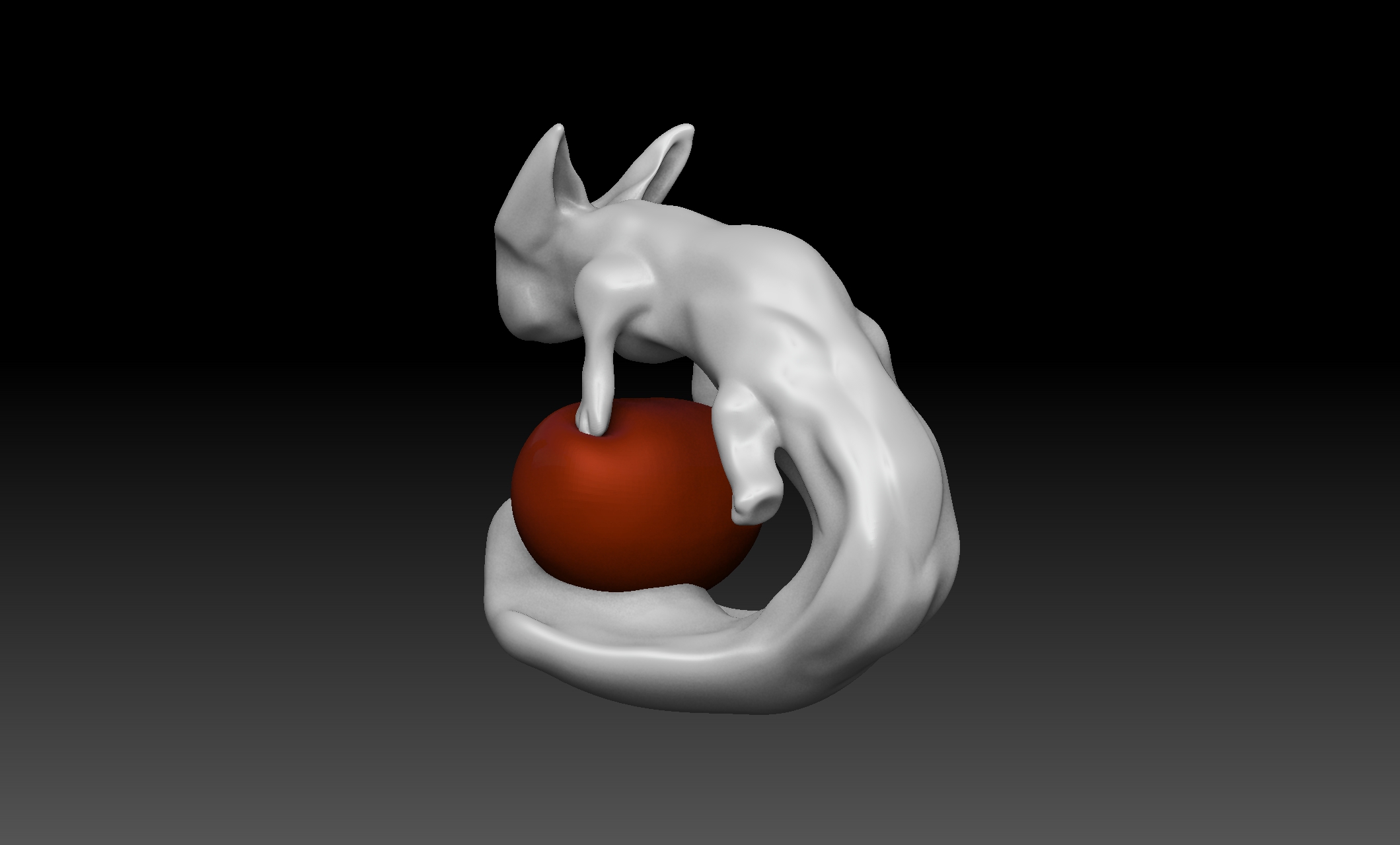 STL file Playful spirit with balloon 🎈 (OBJ)・3D printer model to ...