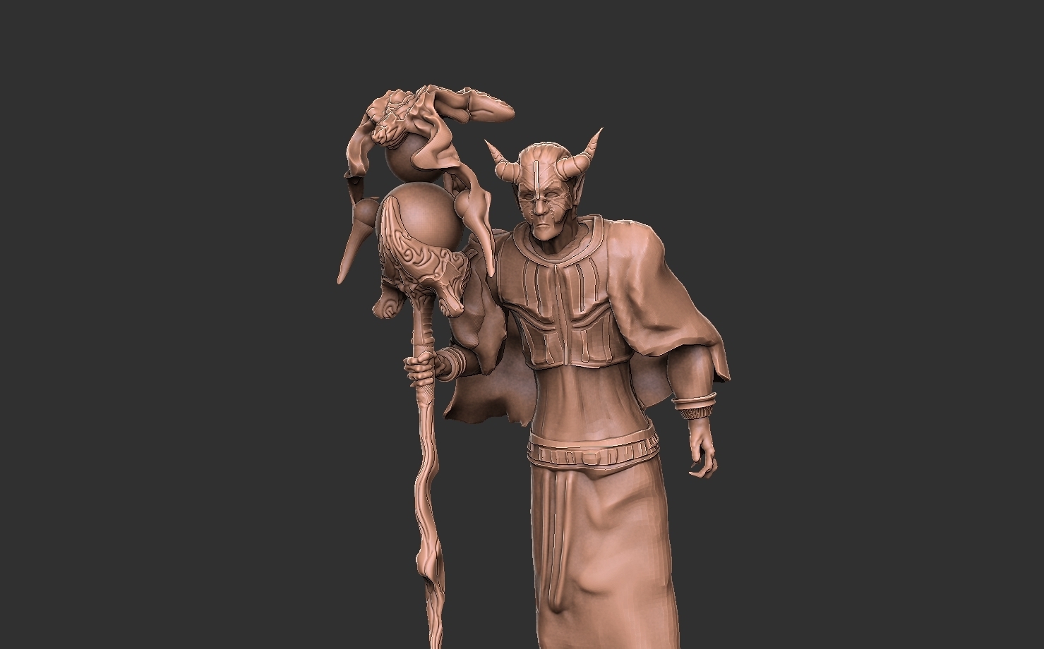STL file Tiefling Warlock 🎲 (OBJ)・3D printing model to download・Cults