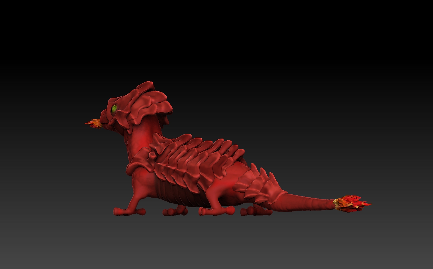 STL file Fire Gecko - Flame Lizard 🔥 (OBJ)・3D printer model to download ...