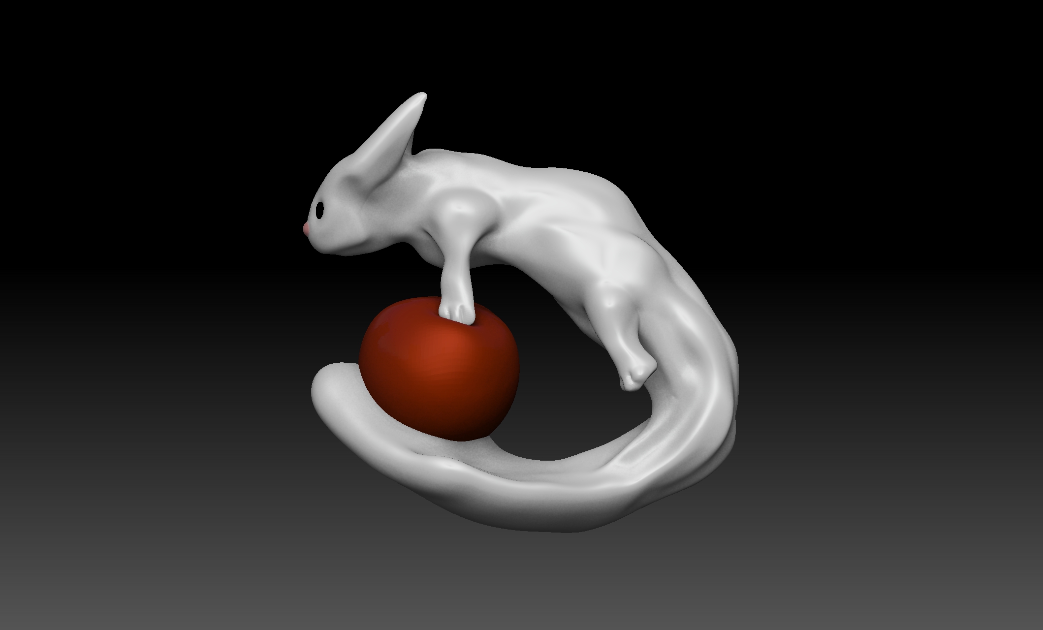 STL file Playful spirit with balloon 🎈 (OBJ)・3D printer model to ...