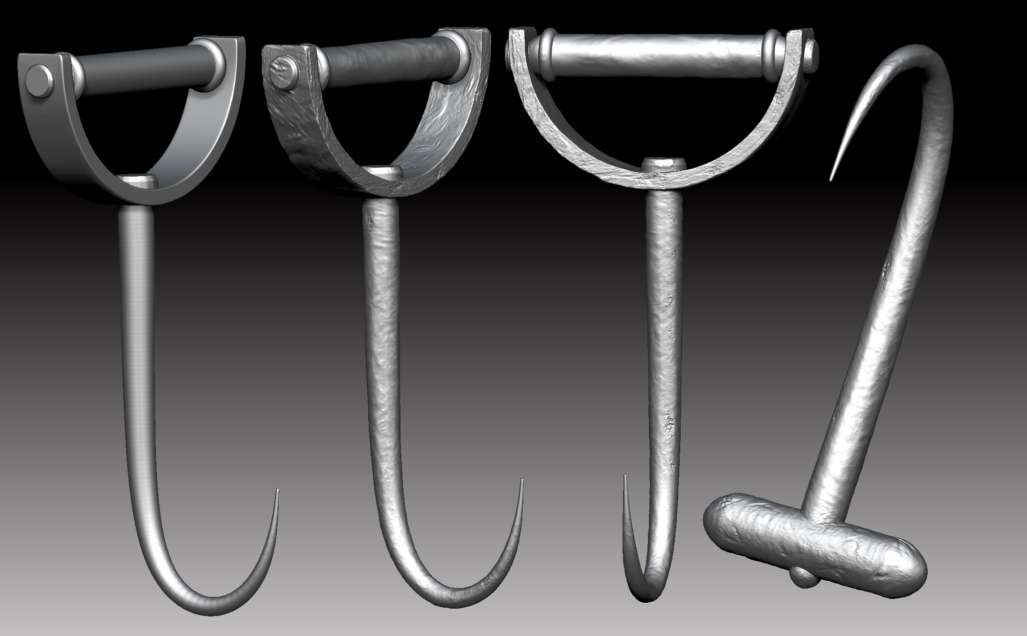 🪝 Wicked Meathook 12 x pack・ 3D File for ・Cults