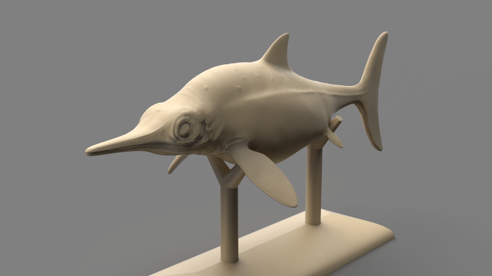 STL file Ophthalmosaurus 🐠 ・Model to download and 3D print・Cults