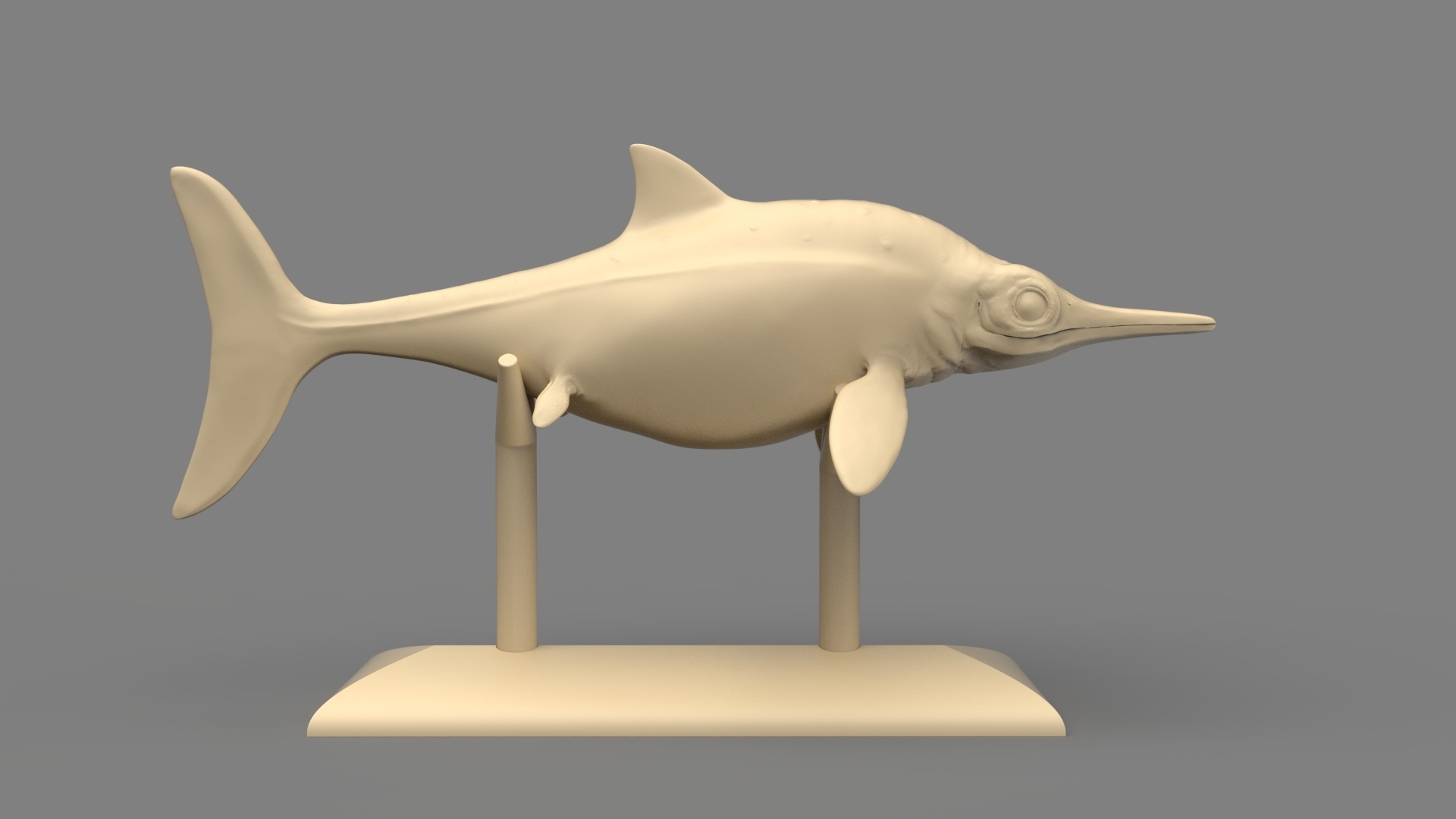 STL file Ophthalmosaurus 🐠 ・Model to download and 3D print・Cults