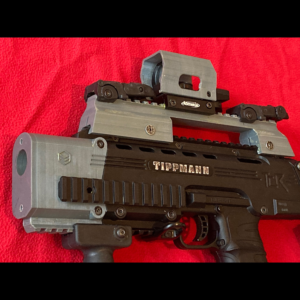 👽 TIPPMANN TCR SciFi Mod, Shroud, Riser, Surpressor, Red Dot Cover ...
