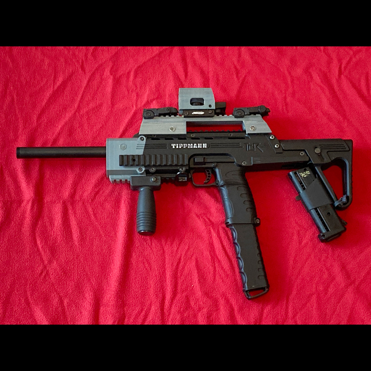 👽 TIPPMANN TCR SciFi Mod, Shroud, Riser, Surpressor, Red Dot Cover ...