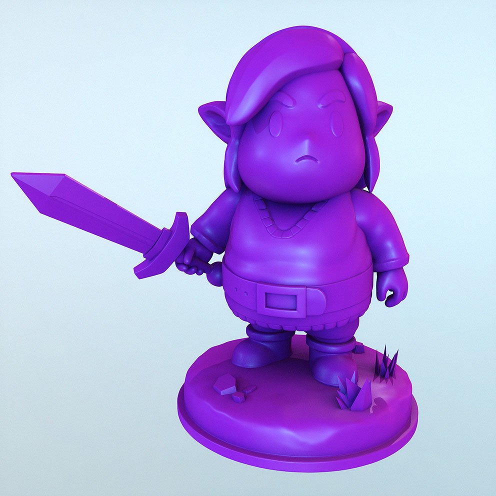 👨 ZELDA "Fat Link's awakening"・Free STL File for ・Cults