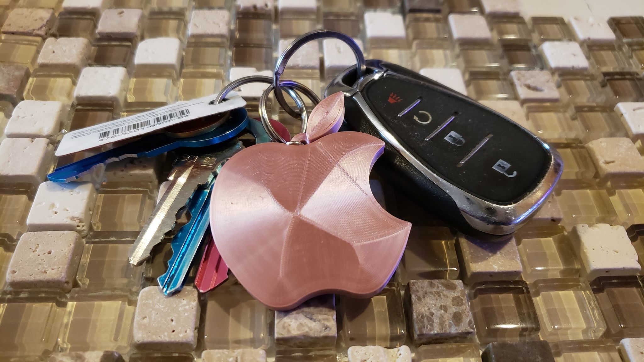 STL file Apple Keychain 🍎 ・3D print design to download・Cults