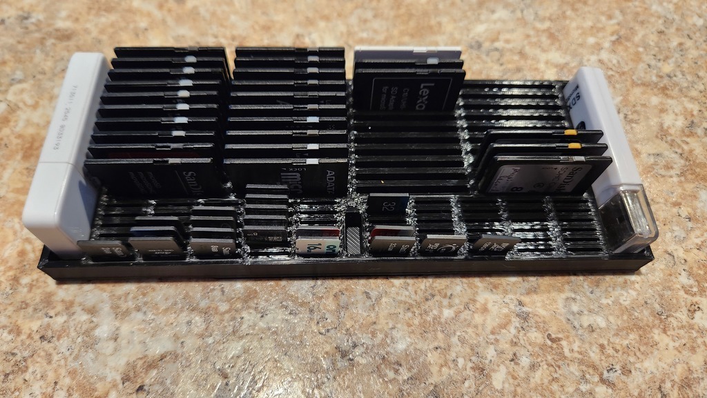 Free 3D file SD Card Holder (40 SD, 60 Micro SD) 🏢 ・3D printable model ...