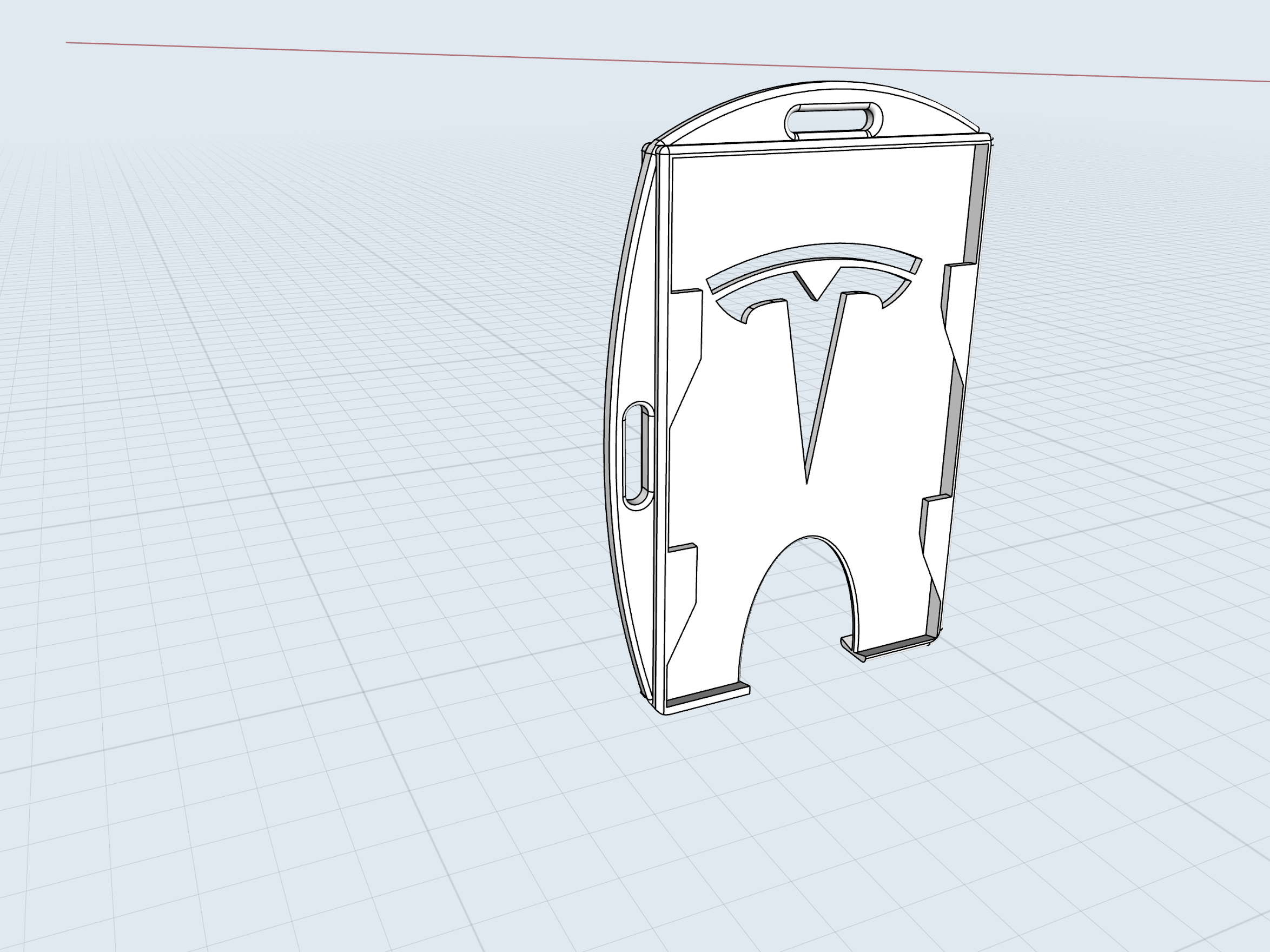 STL file Dual Badge Holder: Tesla - Designed For Bulk Printing 📛 ...