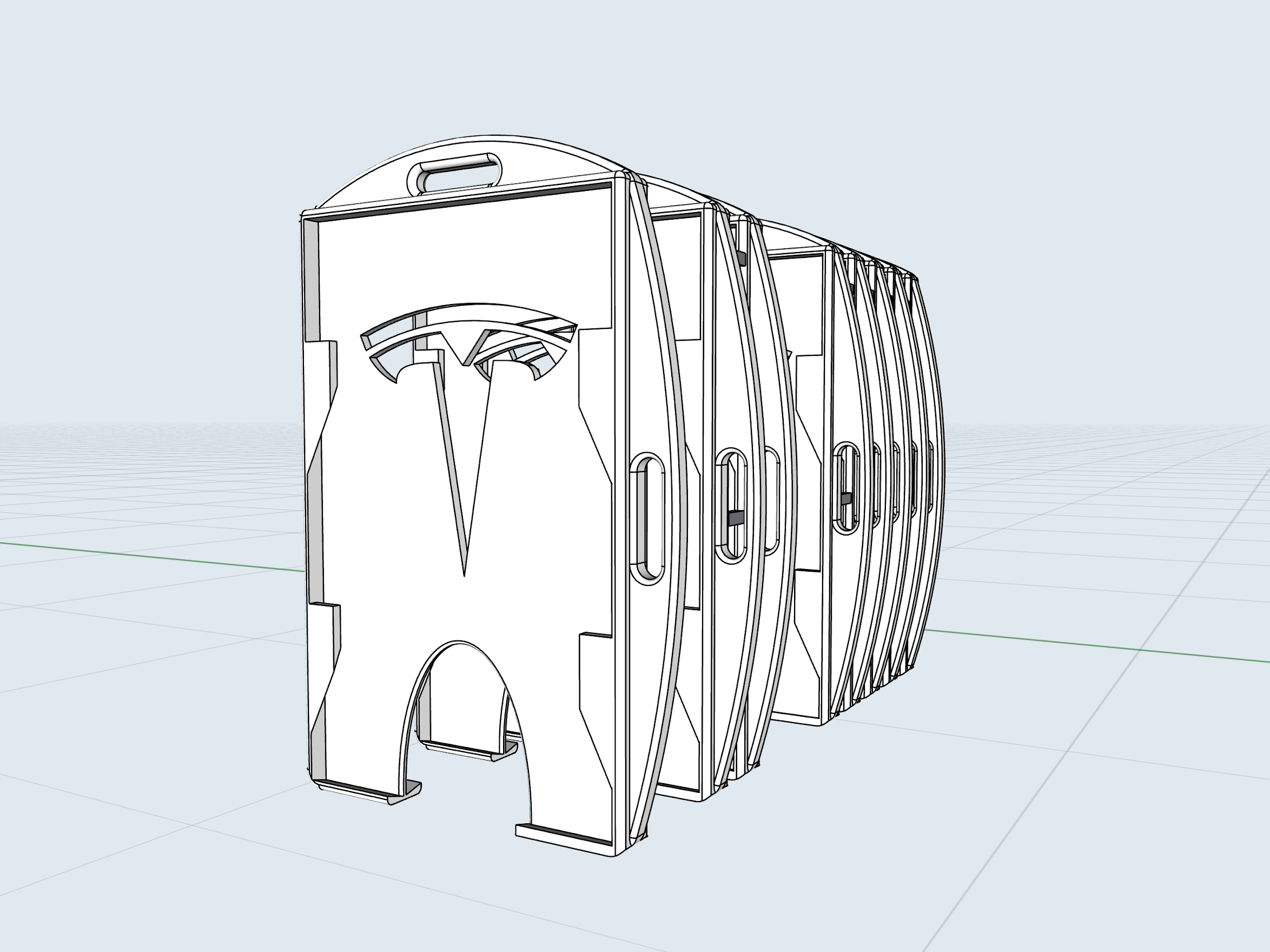 STL file Dual Badge Holder: Tesla - Designed For Bulk Printing 📛 ...