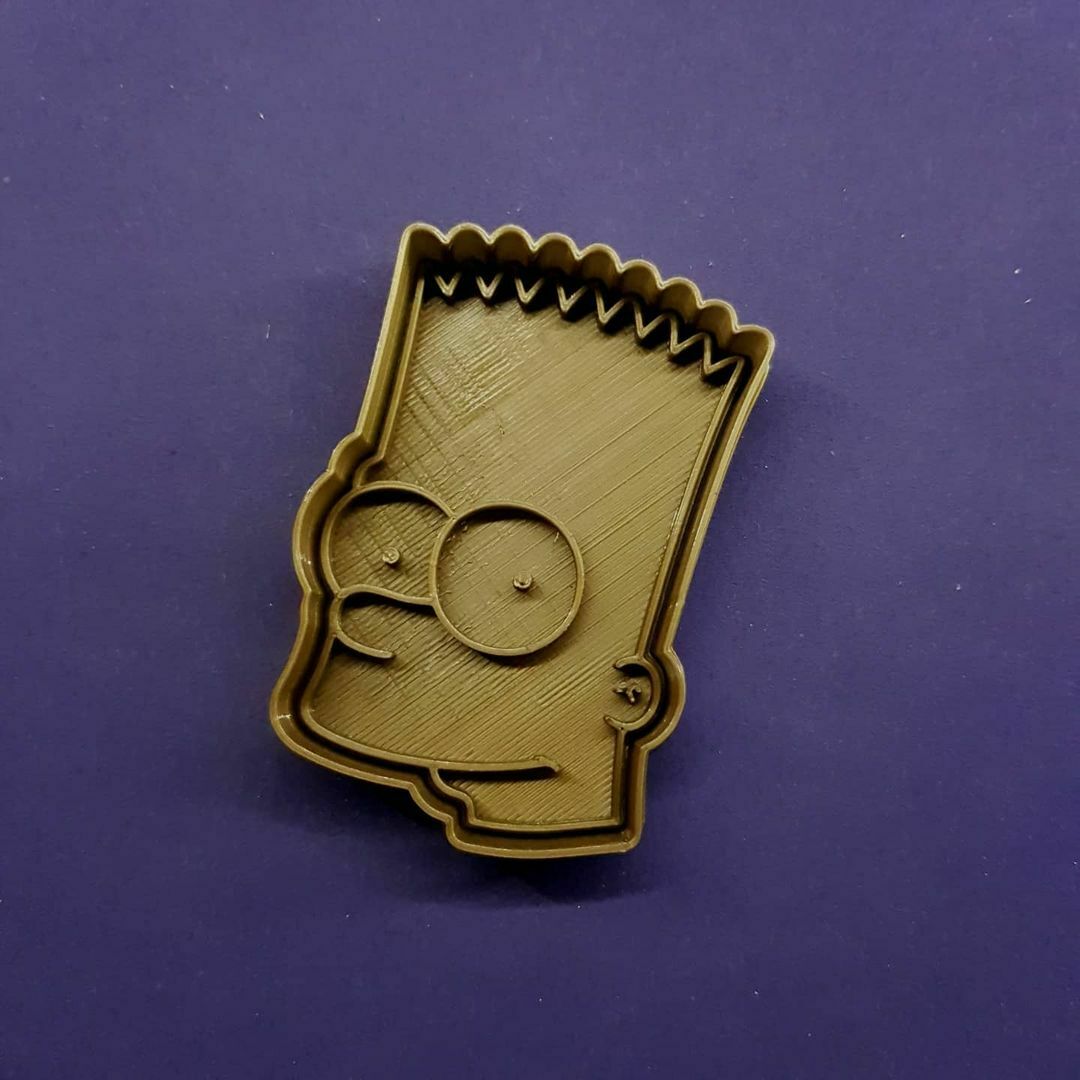 Fichier STL Coupe-biscuits Bart Simpson 🍪 ・Objet pour imprimante 3D à ...