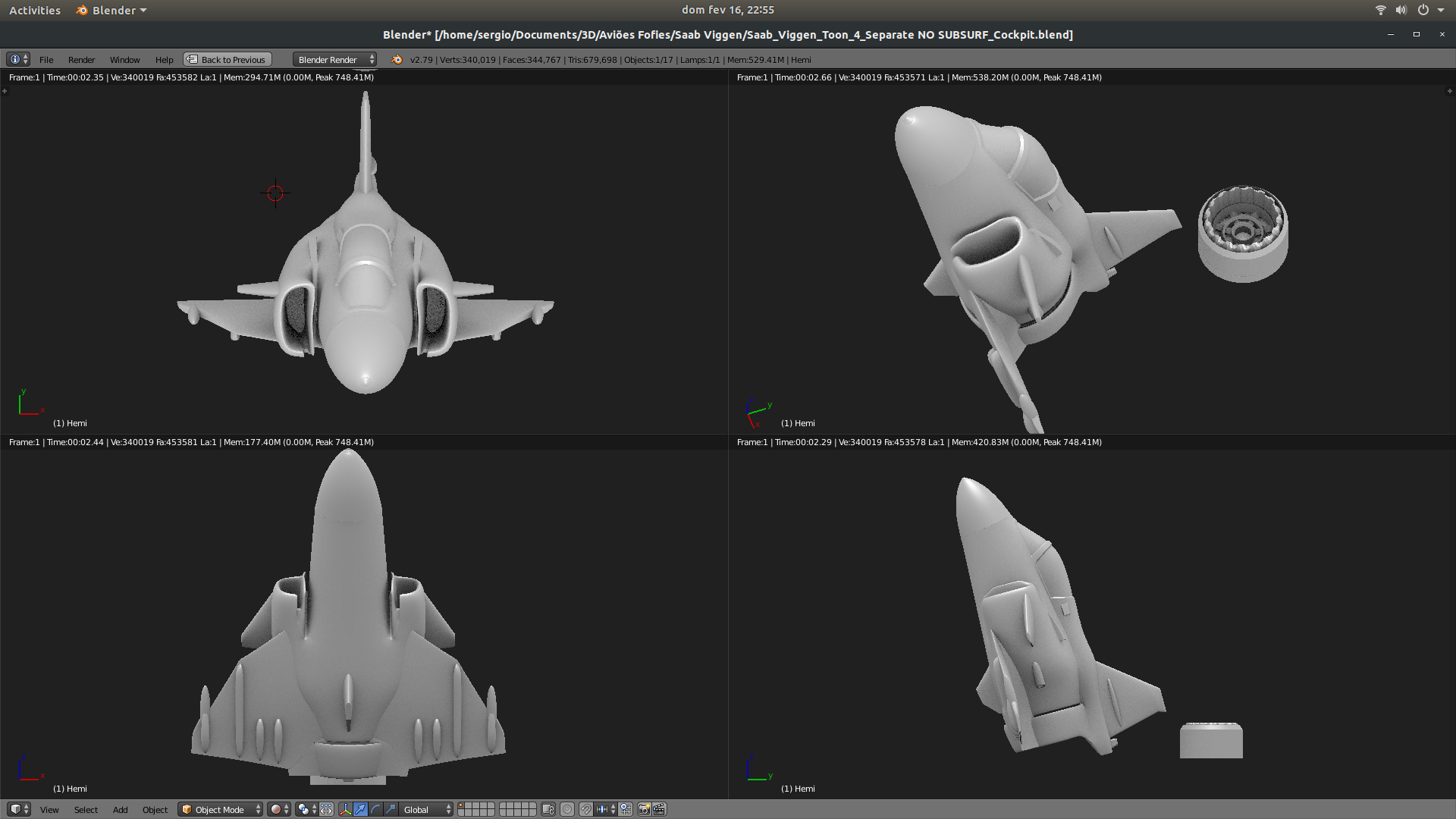 Free STL file Toy plane - Saab Viggen 🛩️ ・3D print model to download・Cults