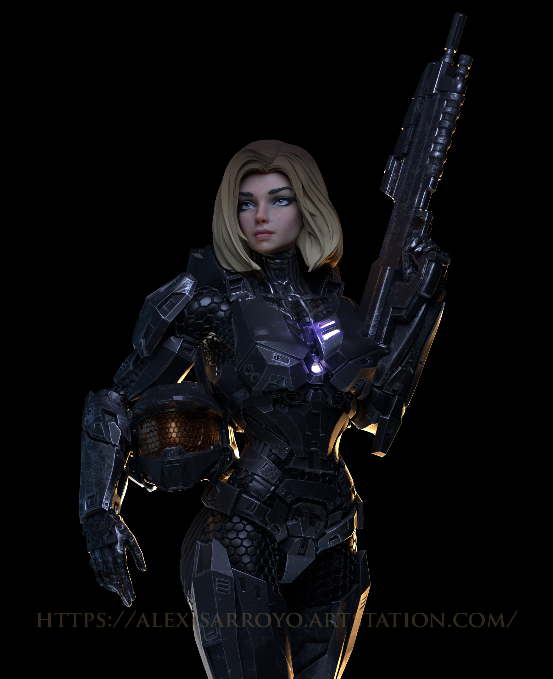 😇 Halo Female Spartan・ 3D File for ・Cults