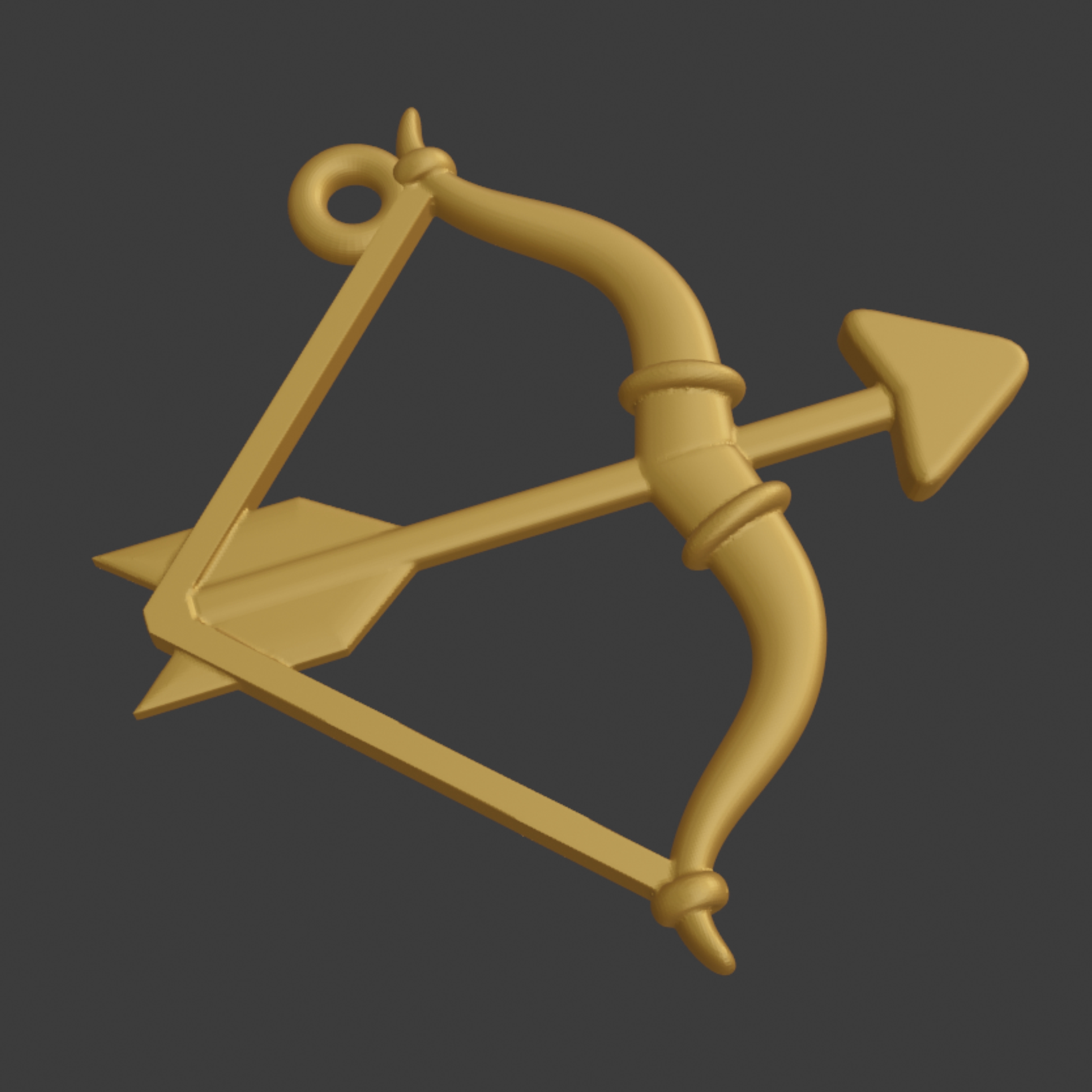 STL file Bow and arrow keychain 🏹 ・3D printing design to download・Cults