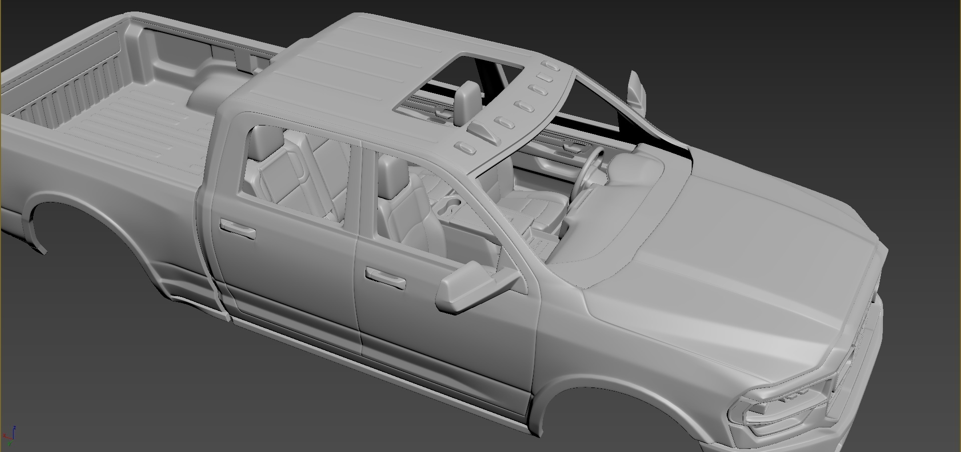 🐏 Dodge Ram 2500 2020 Body For Print・ 3D File for ・Cults
