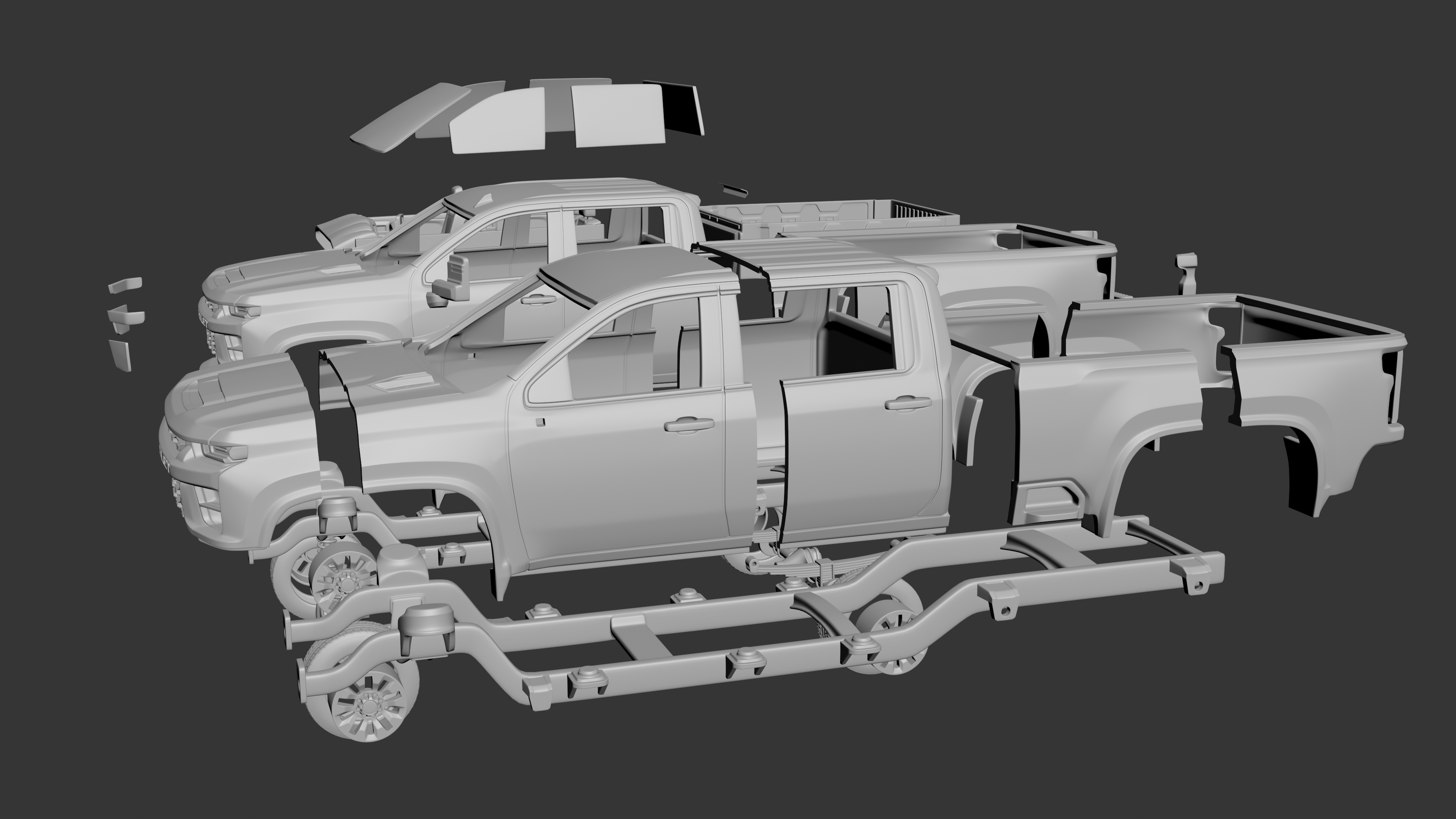🚙 Chevrolet Silverado 2500 2022・ 3D File for ・Cults