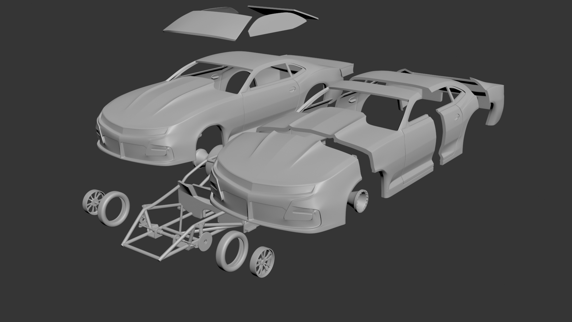 🚙 Chevrolet Camaro PRO MOD RACE CAR 2021・ 3D File for ・Cults