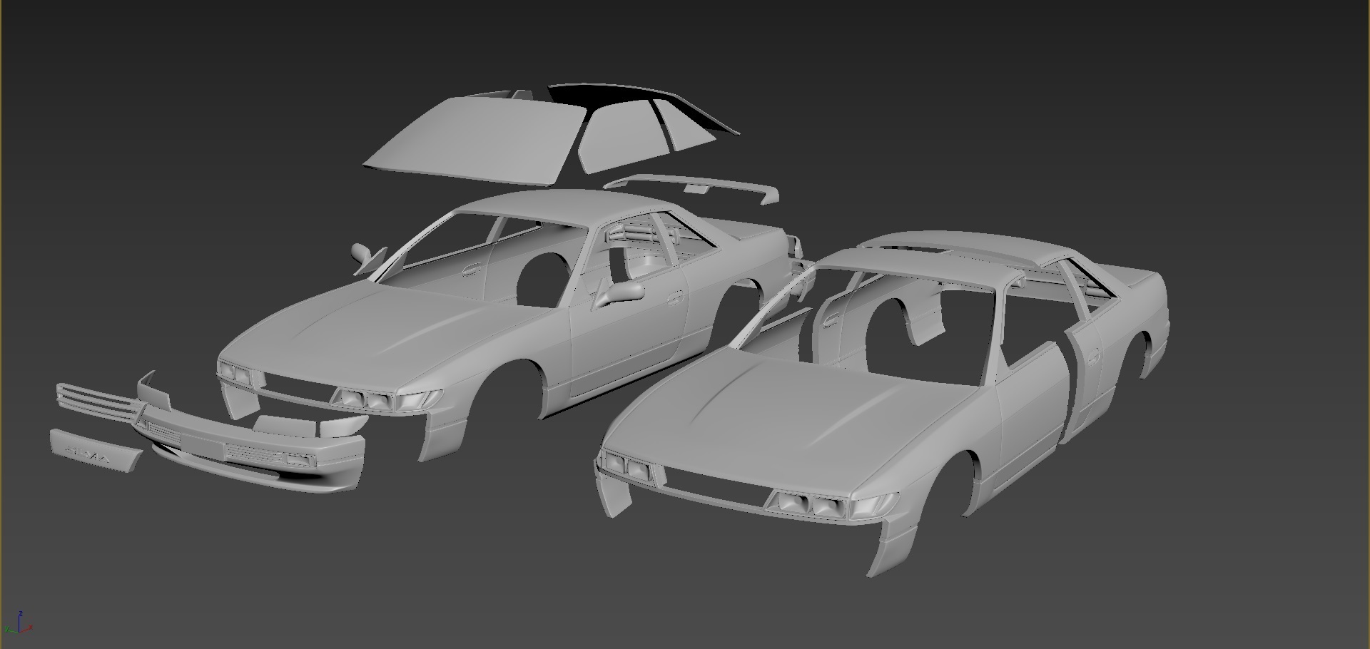 🚗 Nissan Silvia S13・ 3D File for ・Cults