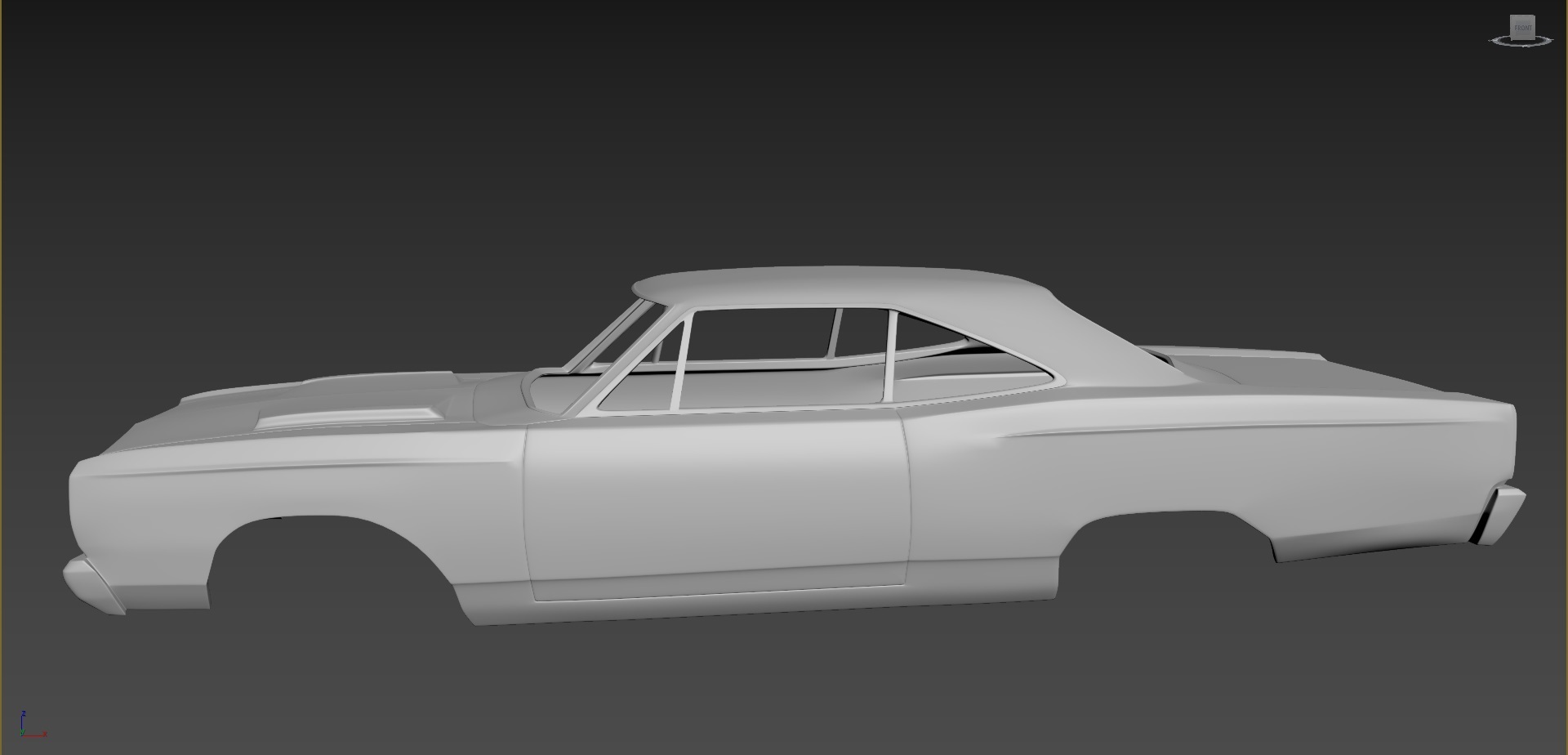 🚗 Plymouth Road Runner 1969 Body for print・ 3D File for 3D printing・Cults