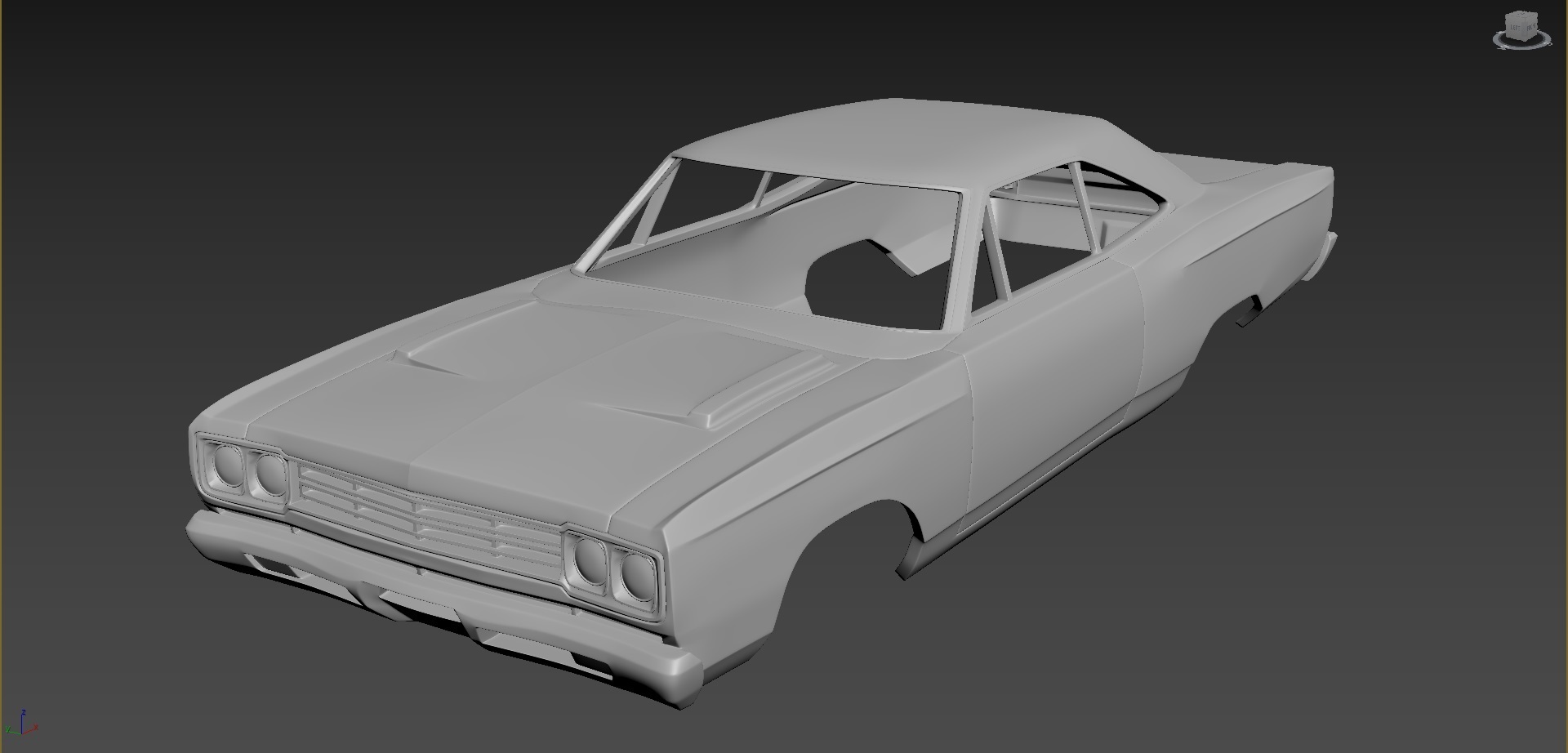 🚗 Plymouth Road Runner 1969 Body for print・ 3D File for 3D printing・Cults