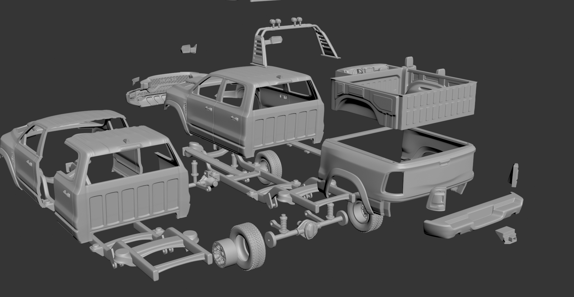 🐏 Dodge Ram 1500 TRX 2021・ 3D File for ・Cults