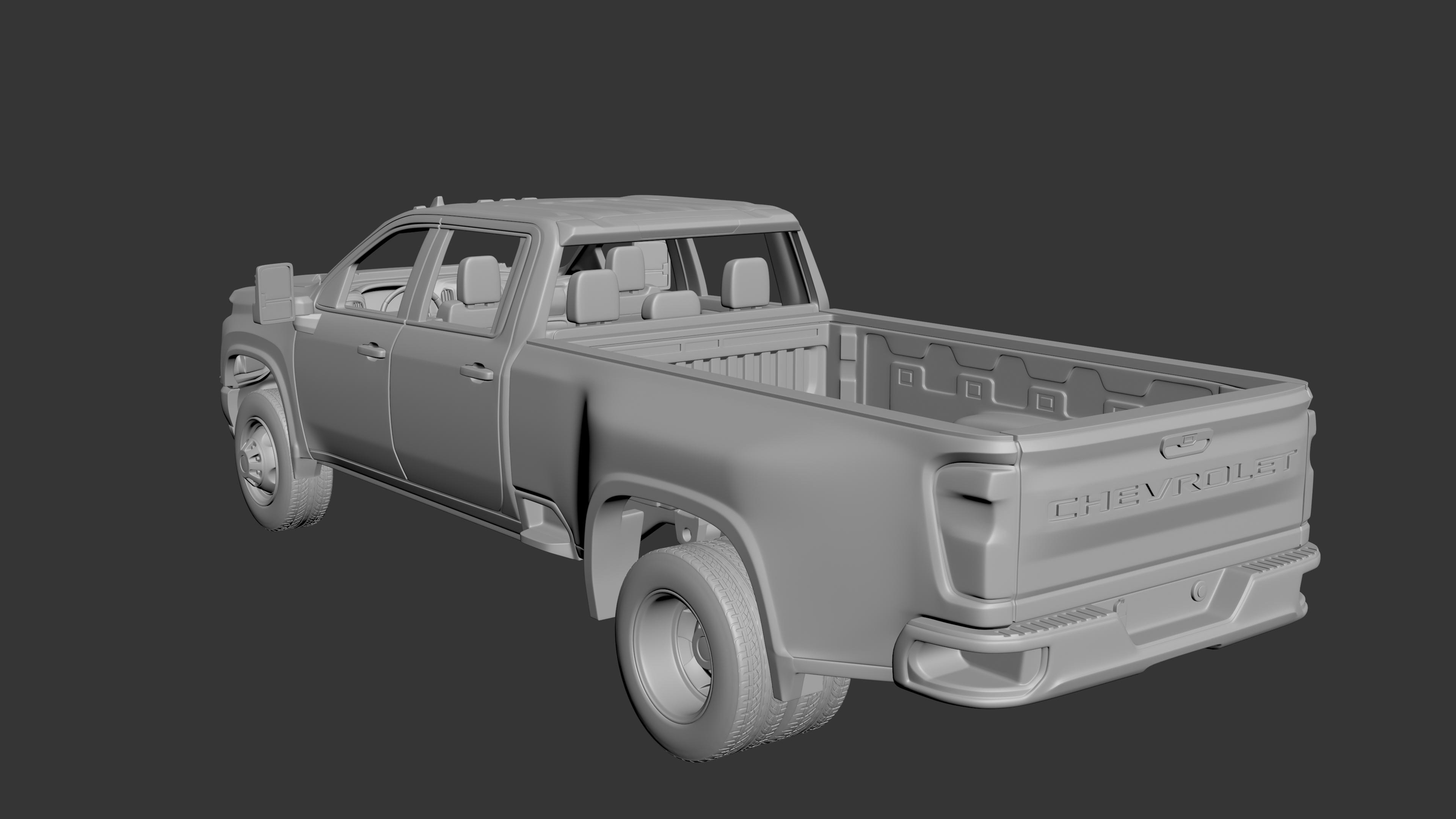 🚙 Chevrolet Silverado Dually 3500 2022・ 3D File for ・Cults