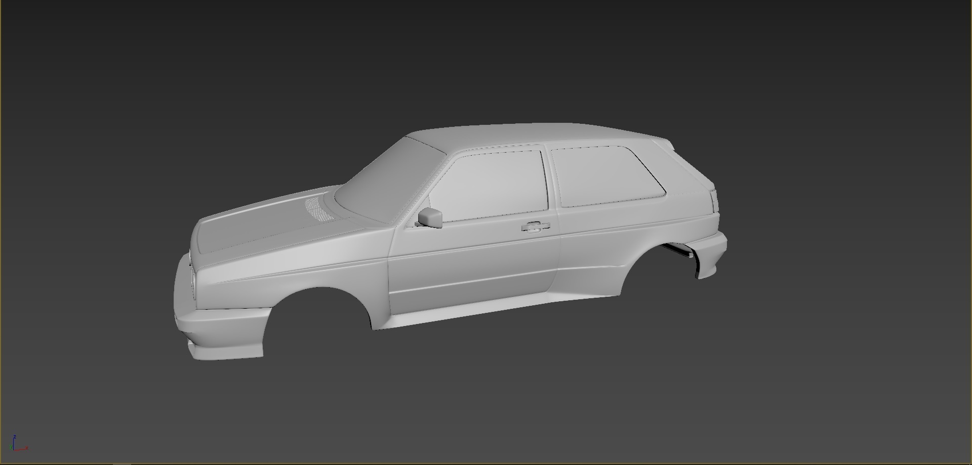 🚗 Volkswagen Golf Mk2 rallye Body For Print・ 3D File for ・Cults