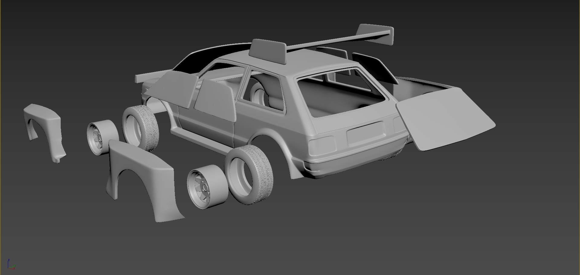 3D file Toyota Starlet 60 1983 Body For Print 🚗 ・3D print model to ...