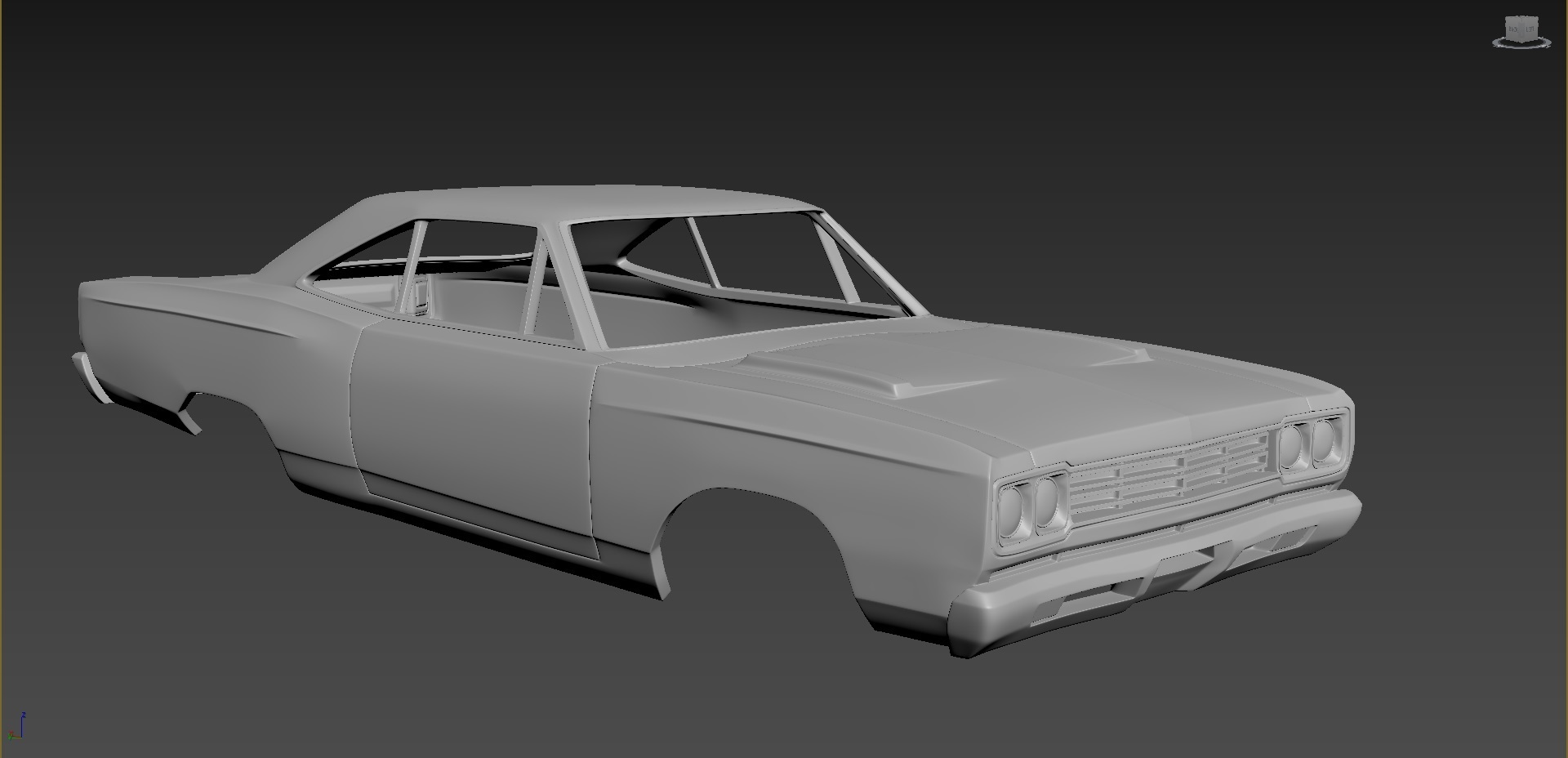 🚗 Plymouth Road Runner 1969 Body for print・ 3D File for 3D printing・Cults