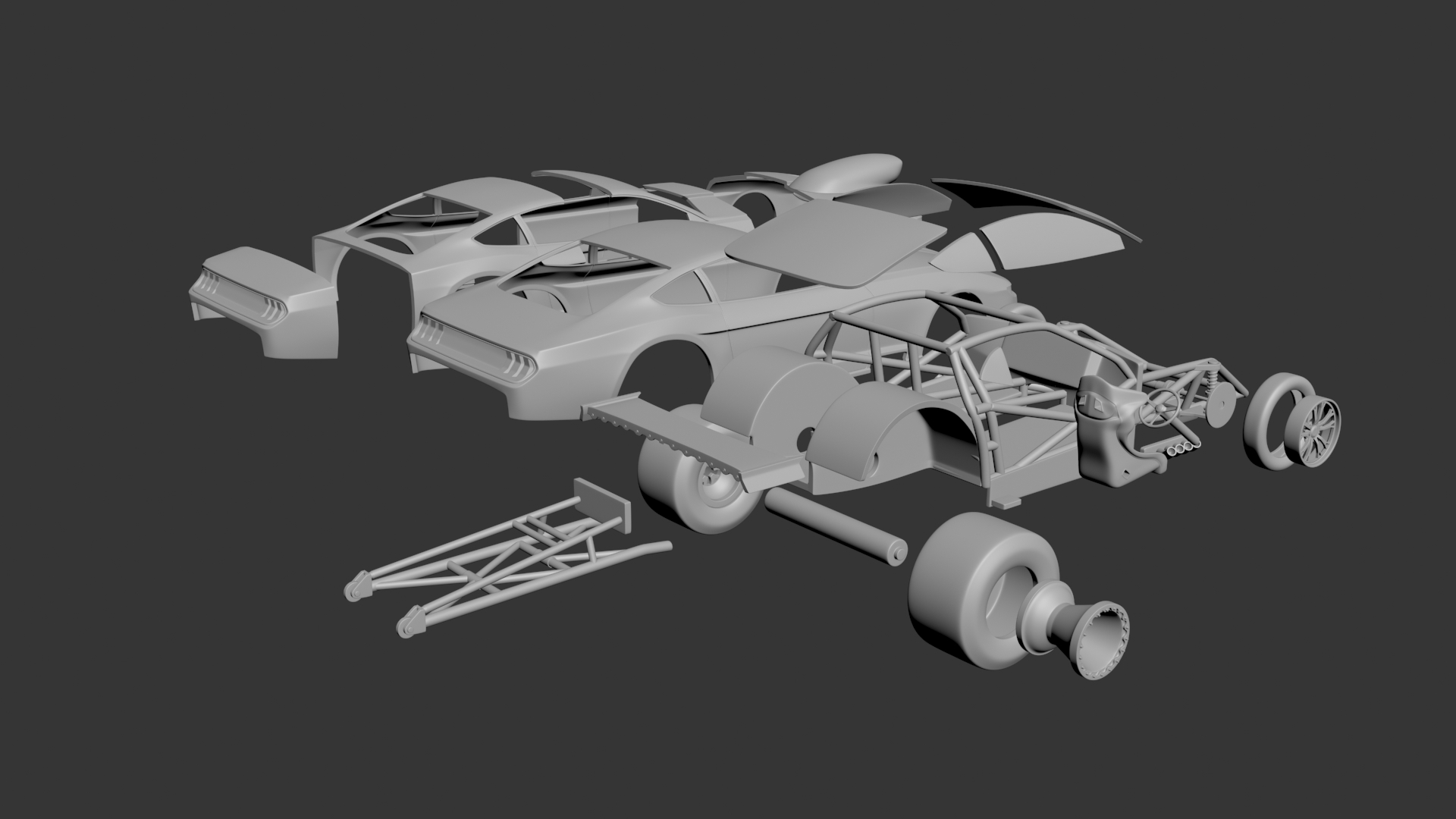 🏎️ 2019 PRO MOD RACE CAR・ 3D File for 3D printing・Cults