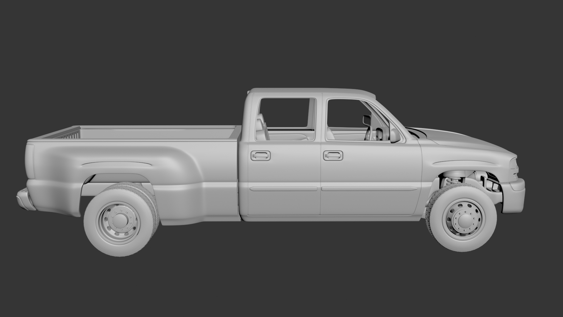 🚕 GMC Sierra Crew Cab 3500 Dually 2003・ 3D File for ・Cults