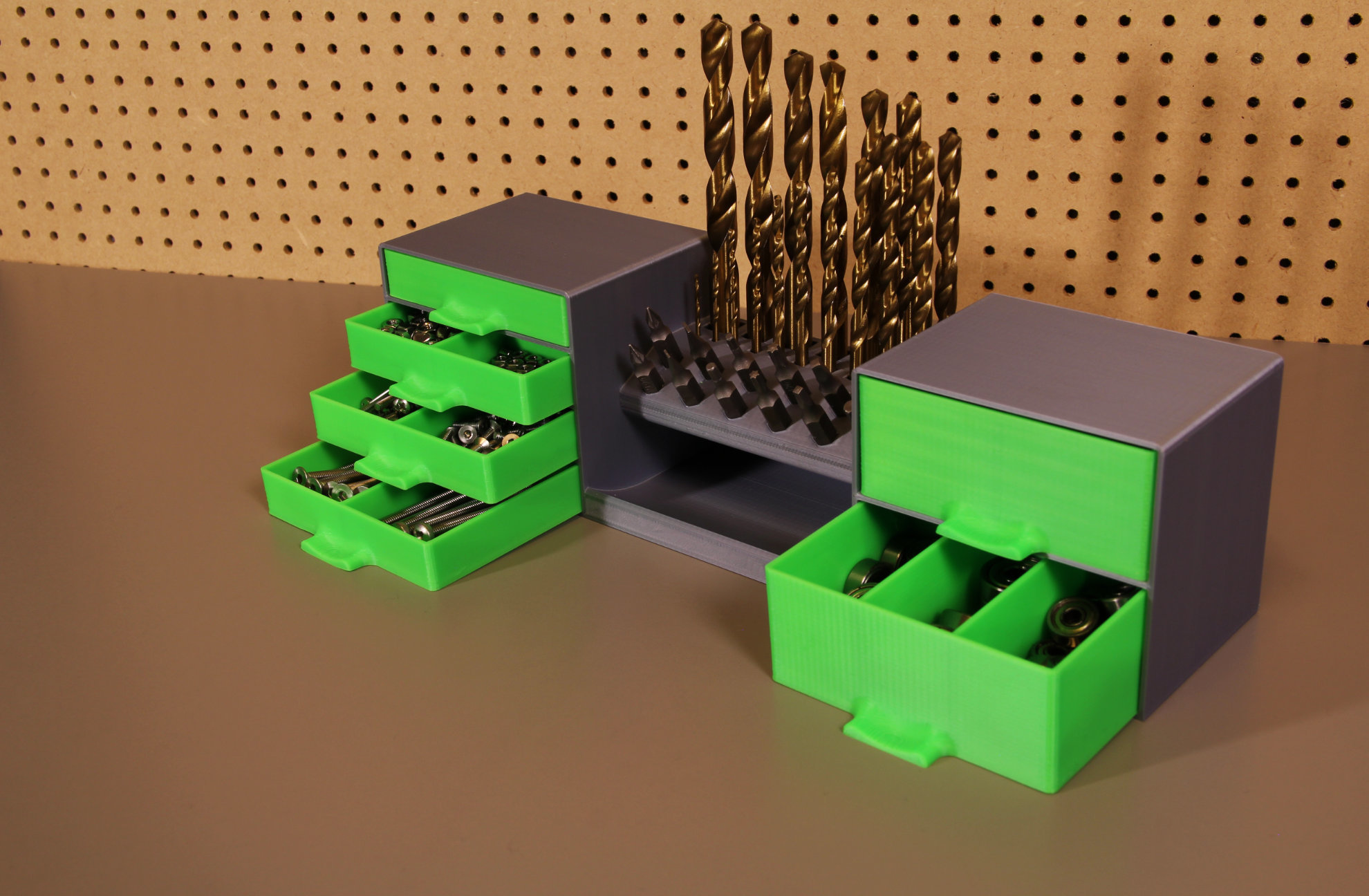 STL file Storage box with drill holder 📦 ・3D printable design to ...