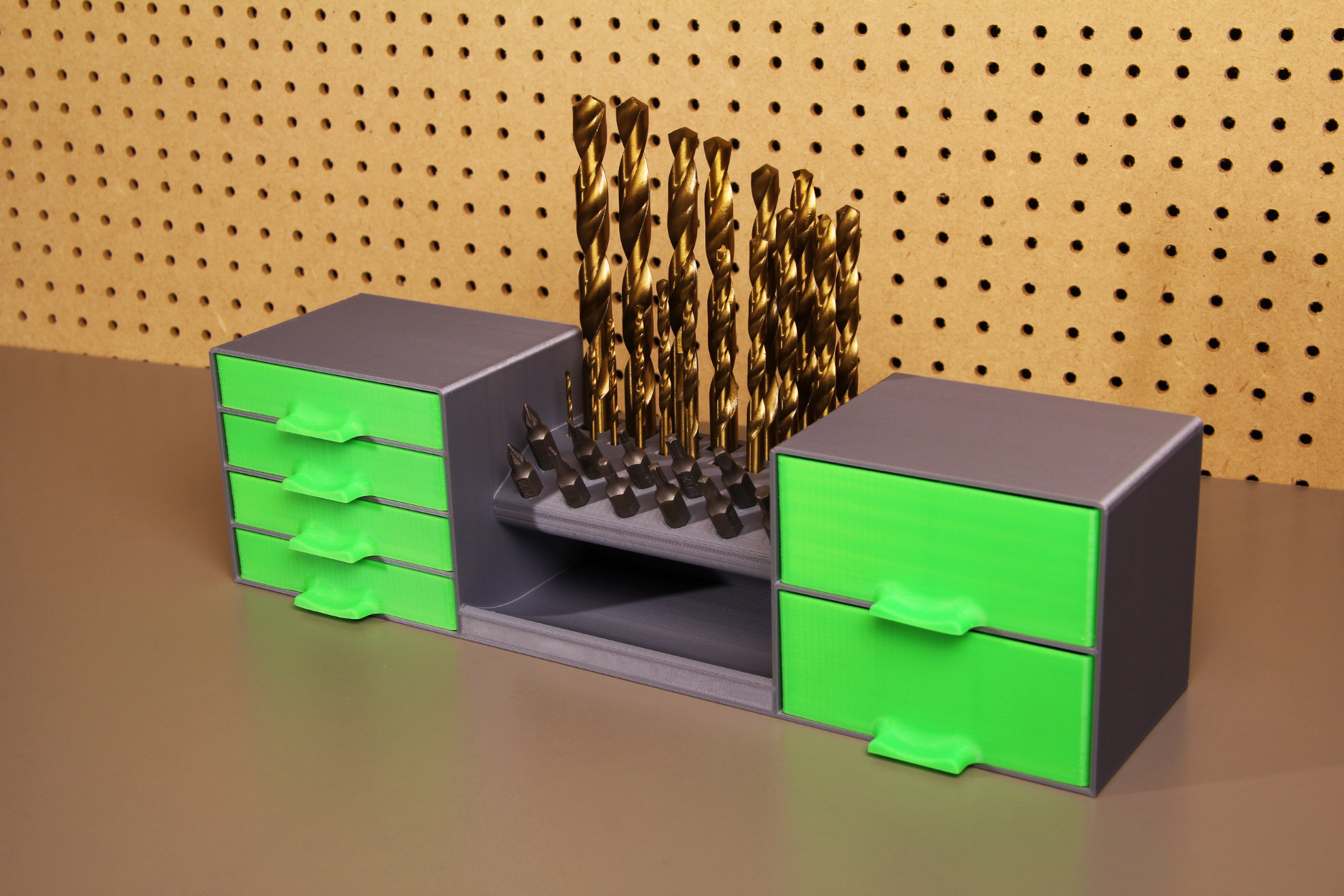 STL file Storage box with drill holder 📦 ・3D printable design to ...