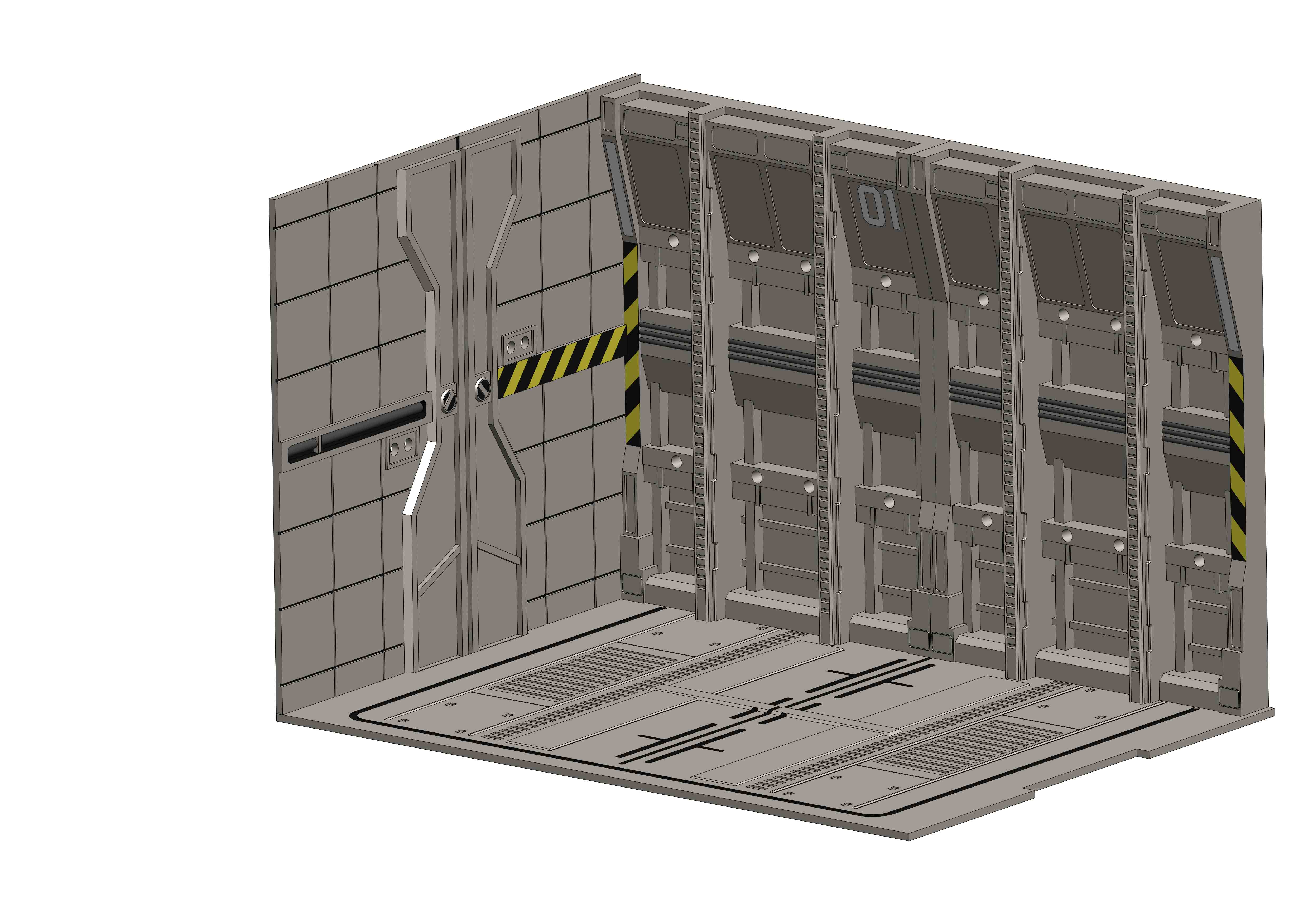 🛰 ARMD Class Space Carrier - Launcher Bay・ STL File for 3D printing・Cults