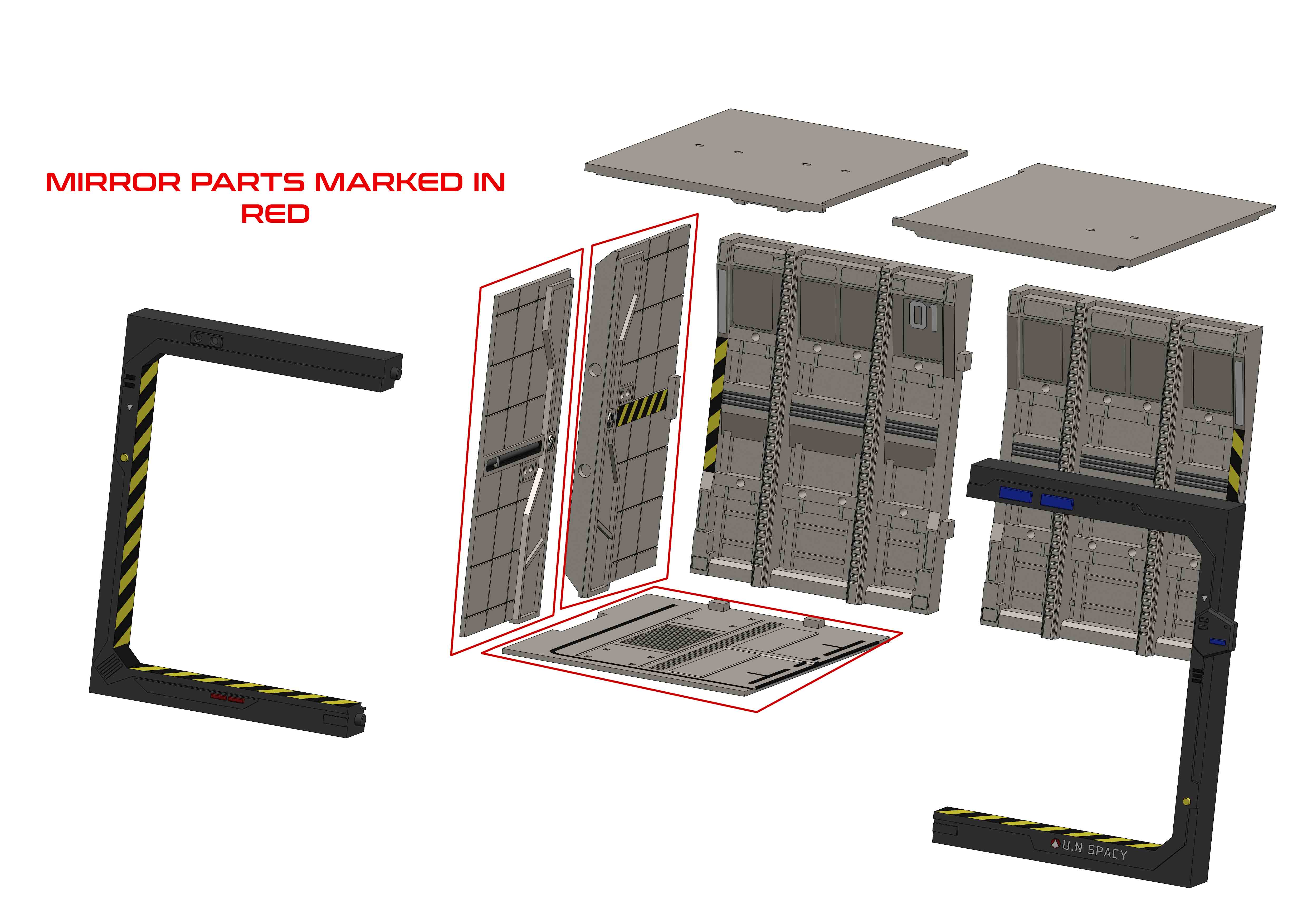 🛰 ARMD Class Space Carrier - Launcher Bay・ STL File for 3D printing・Cults