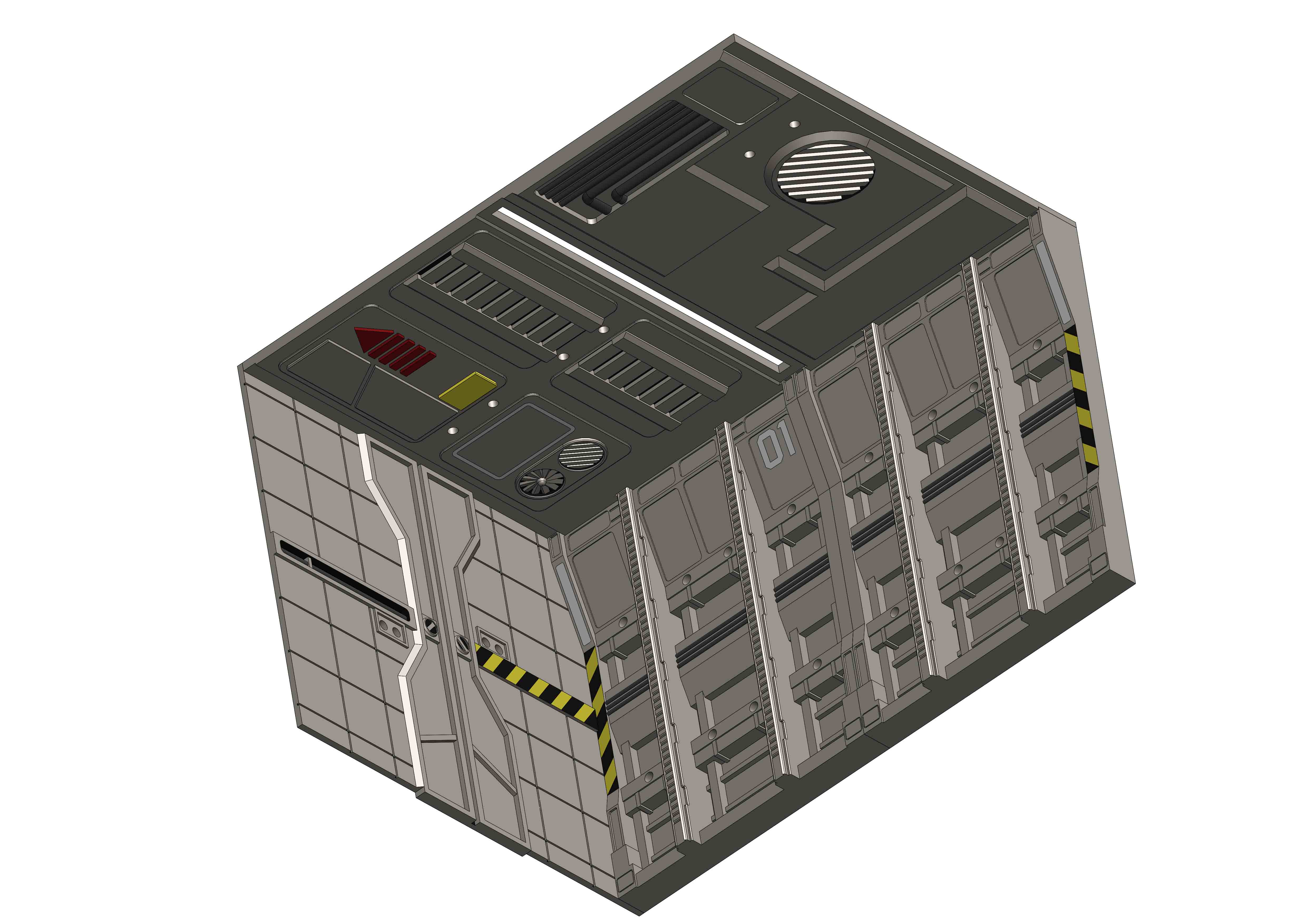 🛰 ARMD Class Space Carrier - Launcher Bay・ STL File for 3D printing・Cults