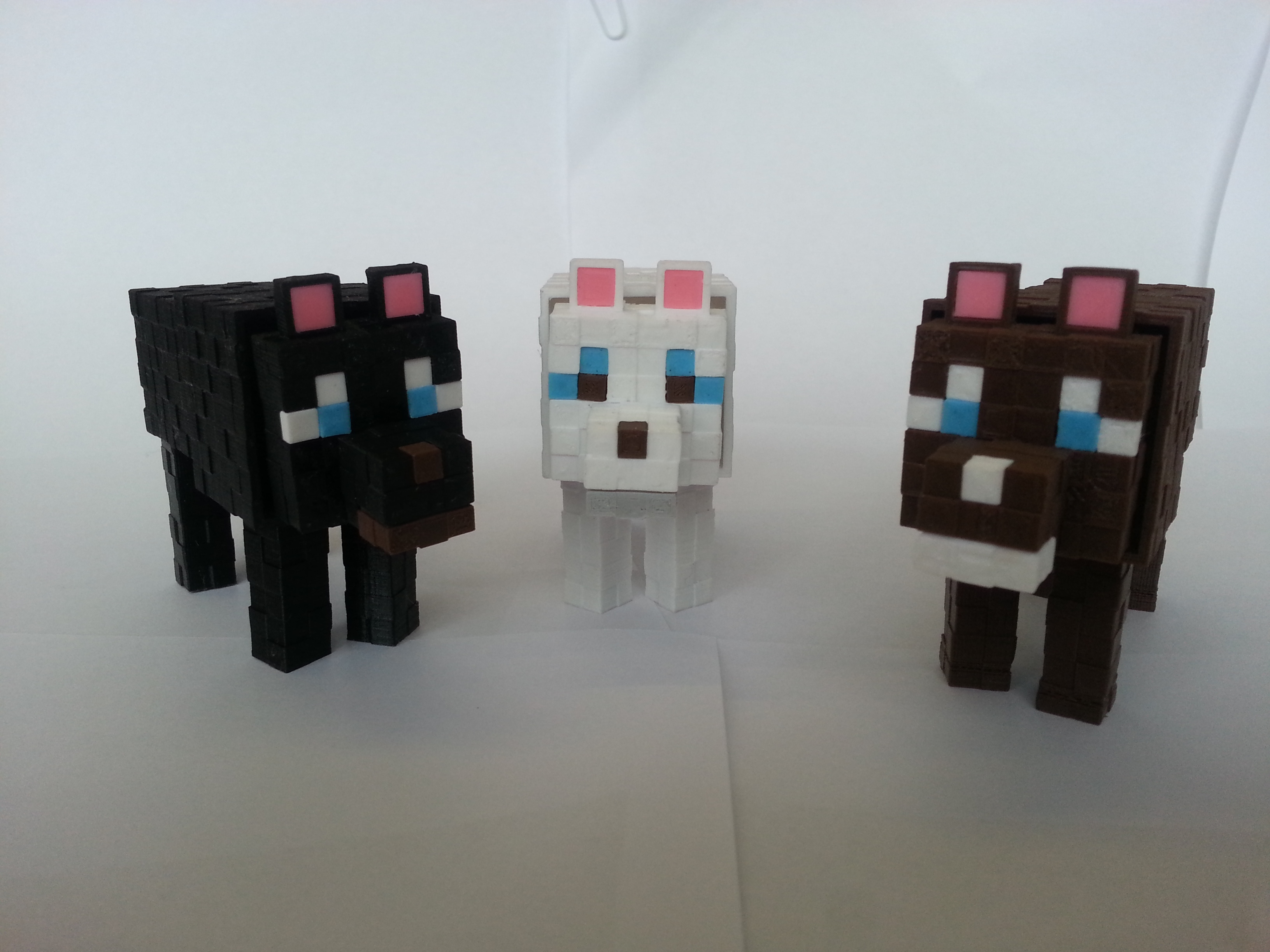 🐕 Minecraft Dog・ STL File for 3D printing・Cults