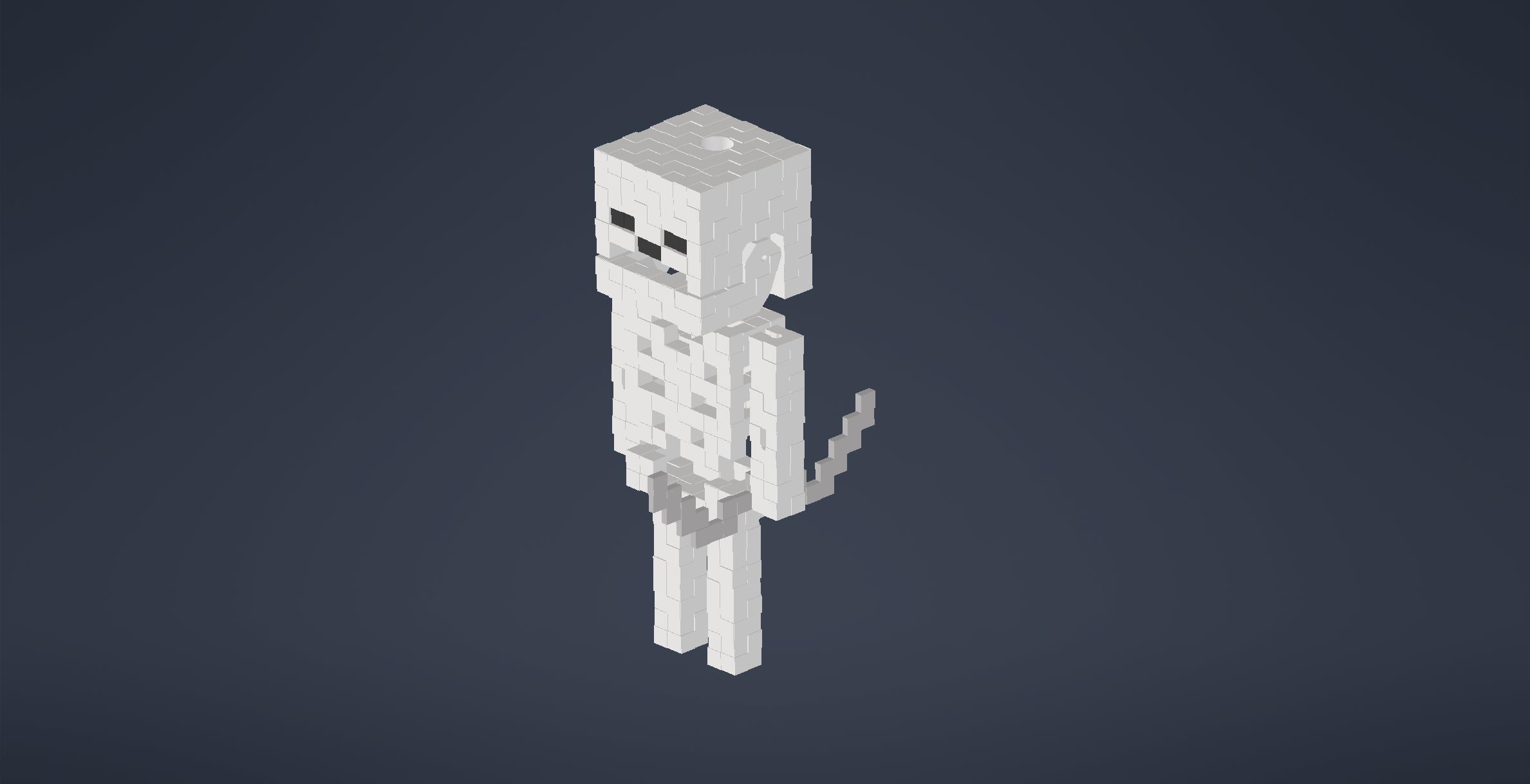 💀 Minecraft Skeleton・ STL File for ・Cults