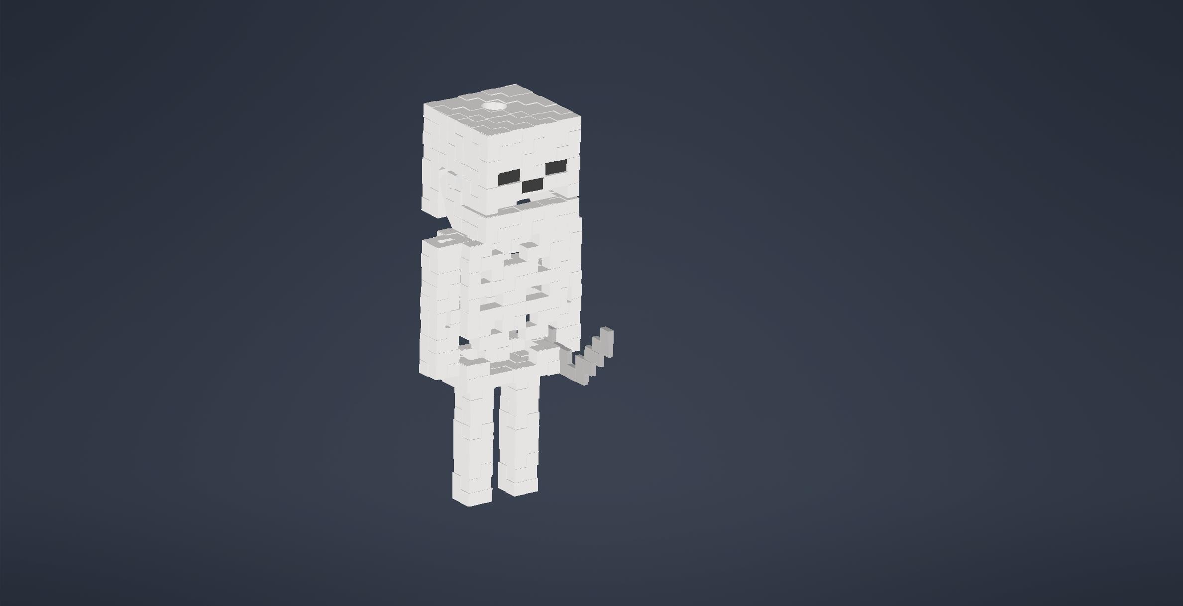 💀 Minecraft Skeleton・ STL File for ・Cults