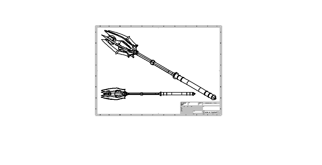 🧙‍♂️ Mace of Sauron・ 3D File for ・Cults