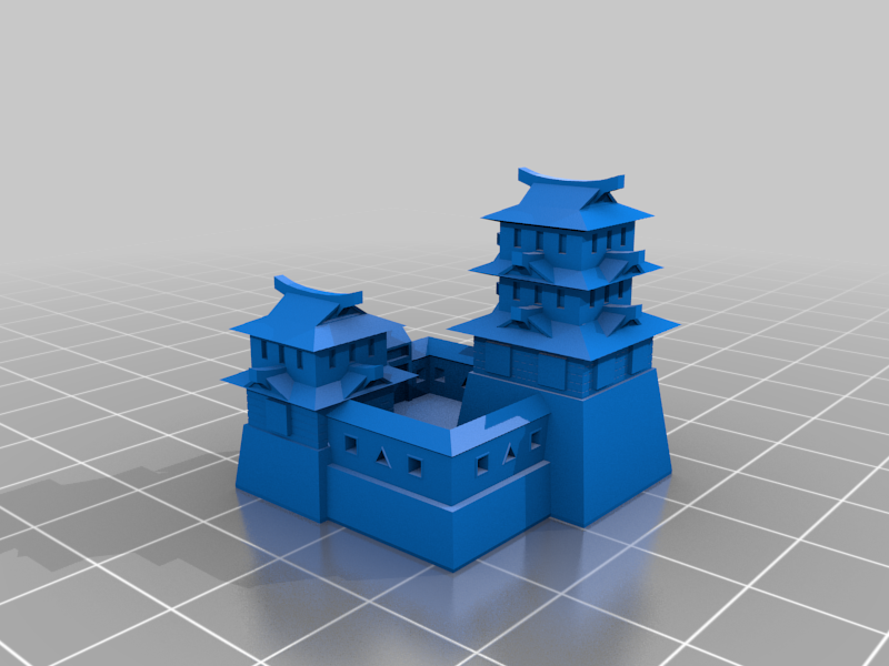 🏰 Japanese fantasy stronghold・Free 3D File for ・Cults