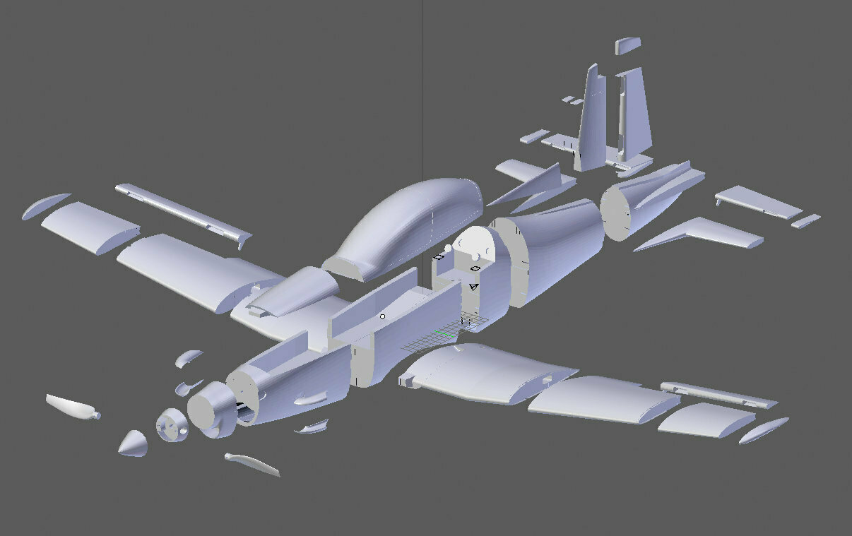 🎛️ Pilatus PC-9 1000mm v2.0・ 3D File for 3D printing・Cults